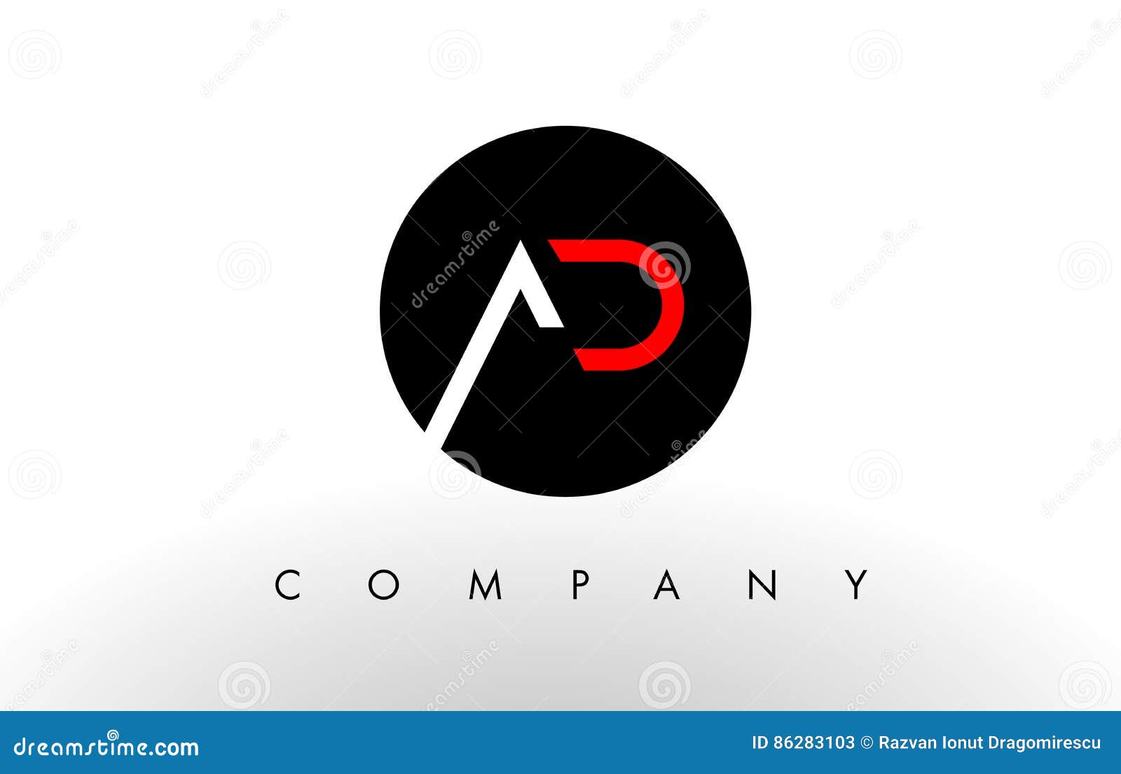 AD Logo. Letter Design Vector. Stock Vector - Illustration of trend ...