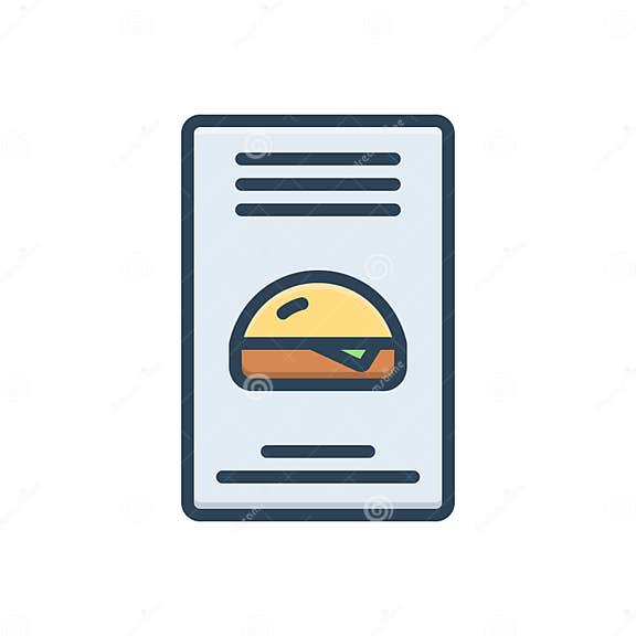 Color Illustration Icon for Ad Poster, Banner and Sign Stock ...