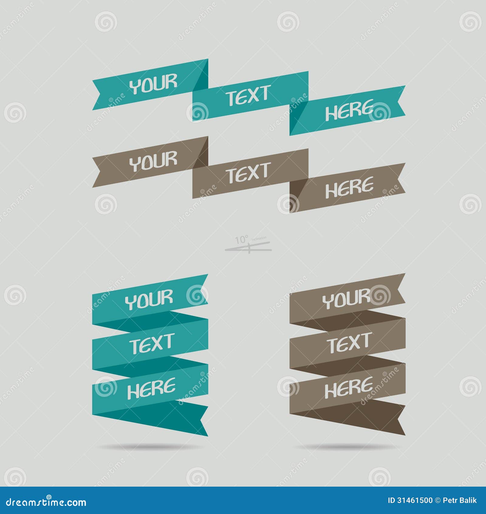 Ad ribbons stock illustration. Illustration of decoration - 31461500