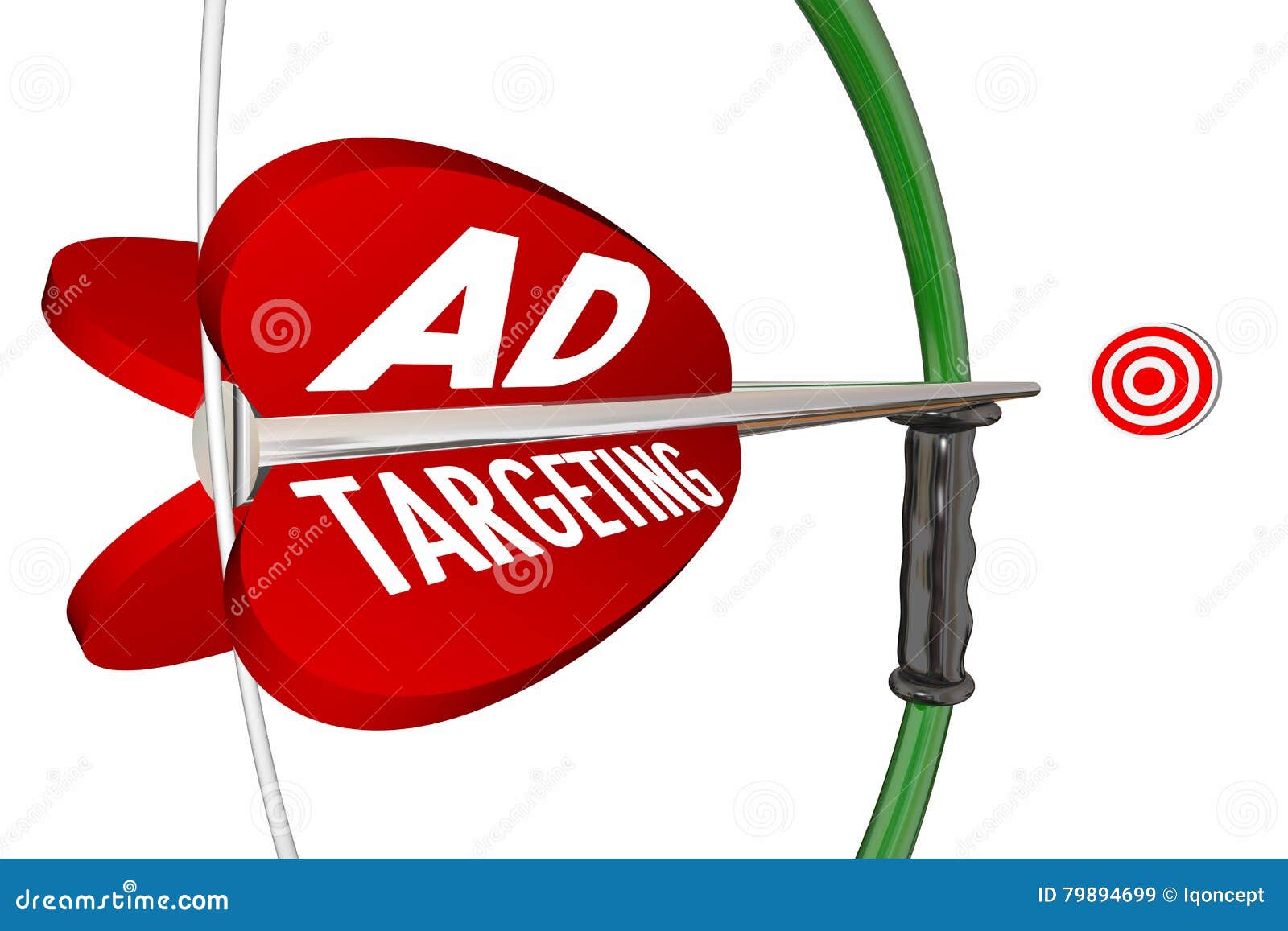 Ad Targeting Advertising Campaign Bow Arrow Stock Illustration ...