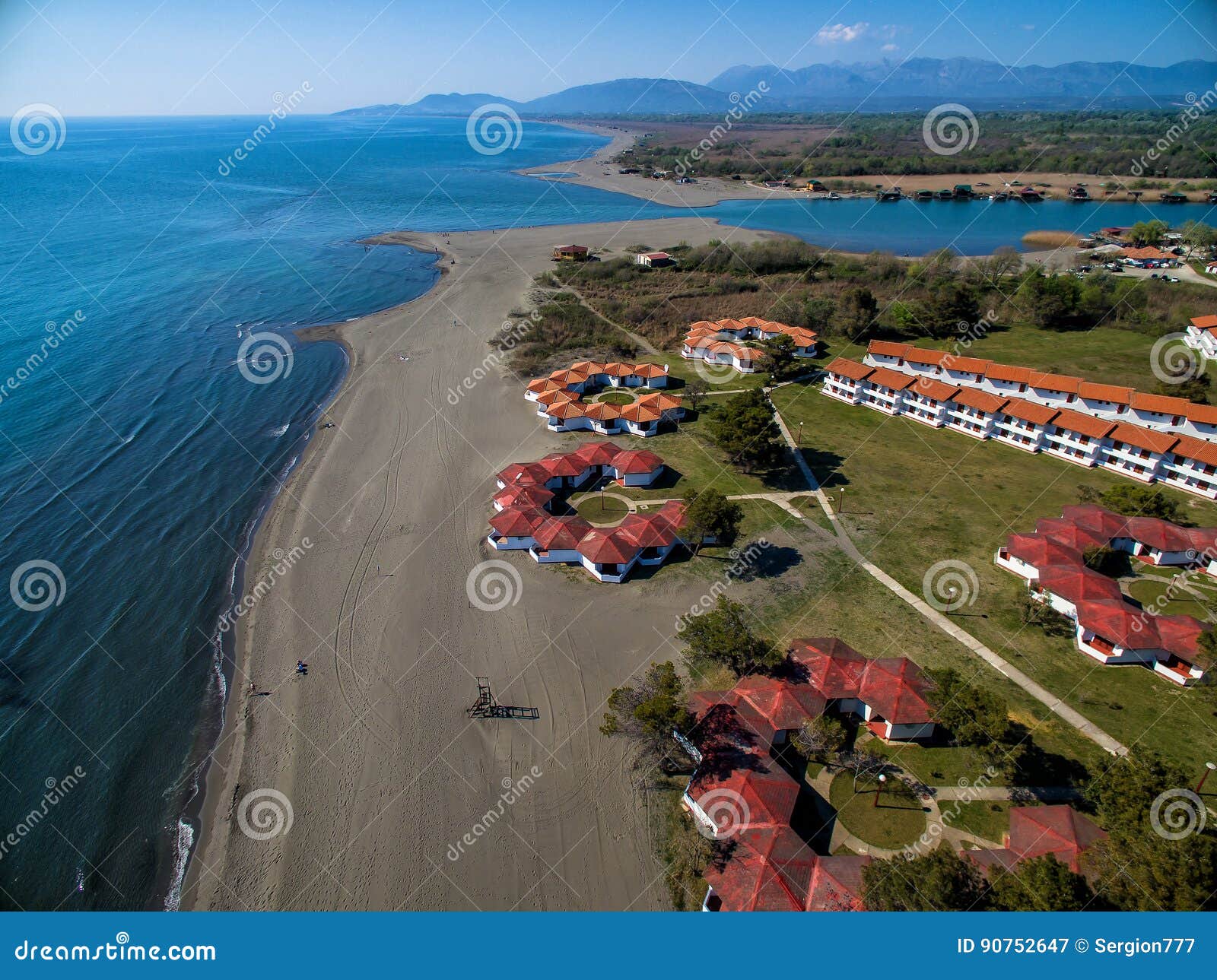 Ada Bojana stock image. Image of send, hotel, beach, beautiful - 90752647