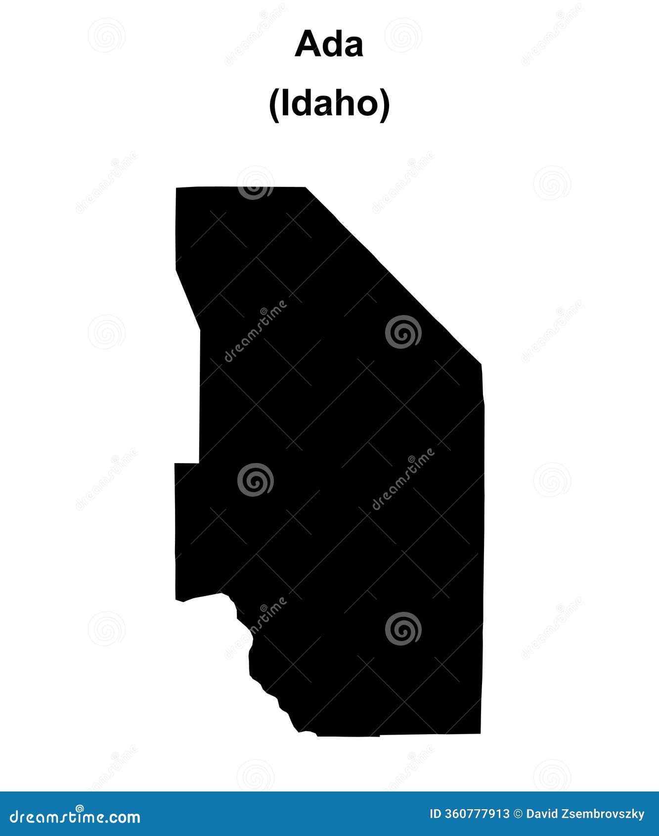 Ada Outline Map Cartoon Vector | CartoonDealer.com #360777913