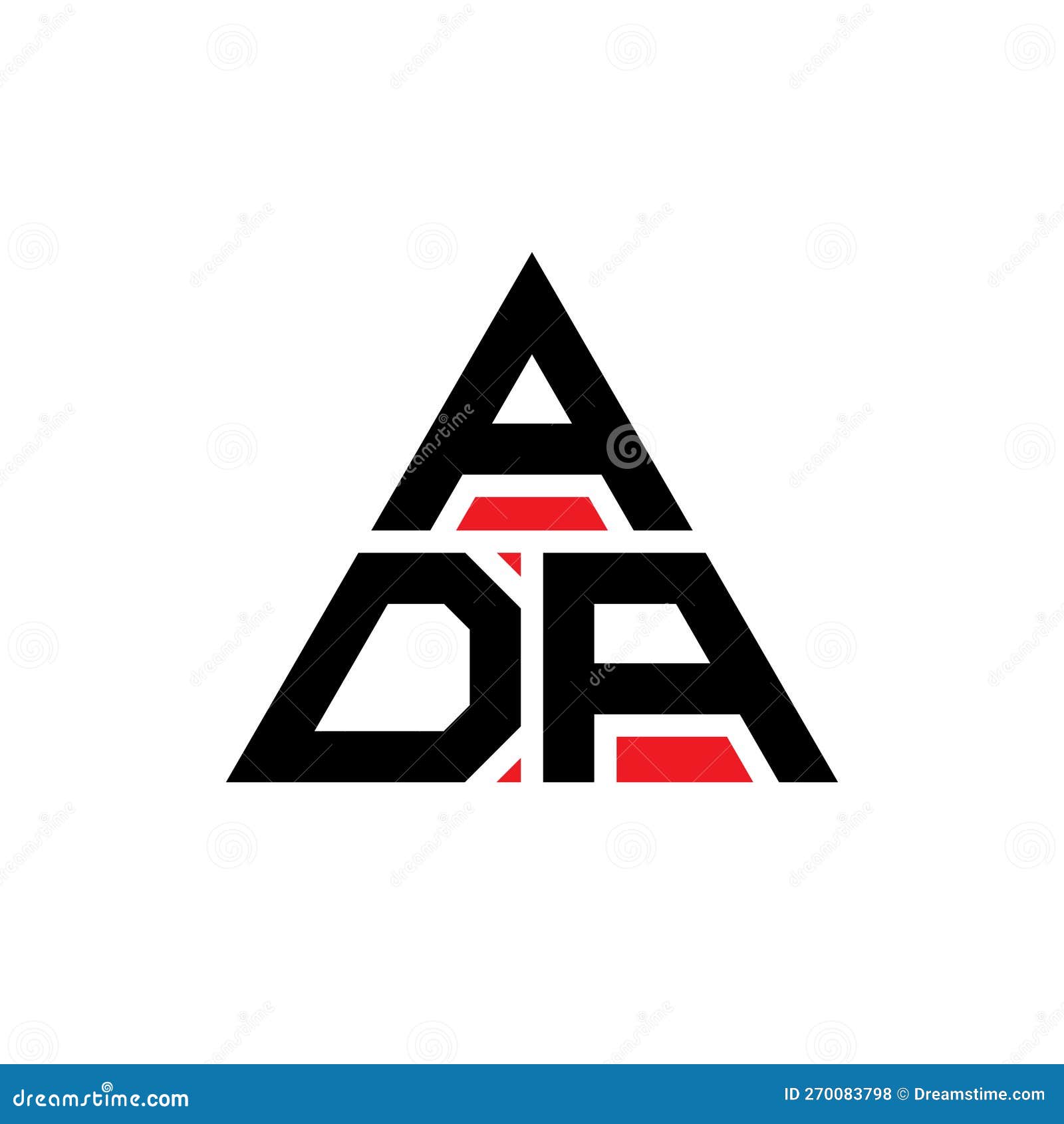 ADA Triangle Letter Logo Design with Triangle Shape. ADA Triangle Logo ...