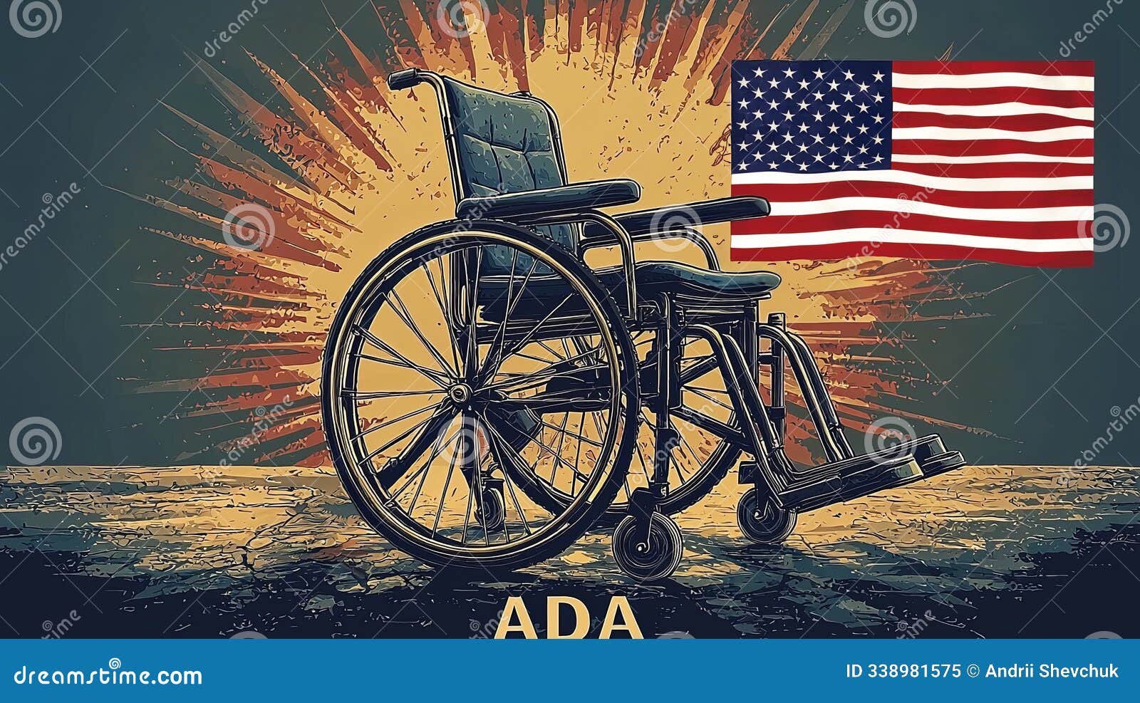 ADA - Americans With Disabilities Act Acronym, Medical Concept ...