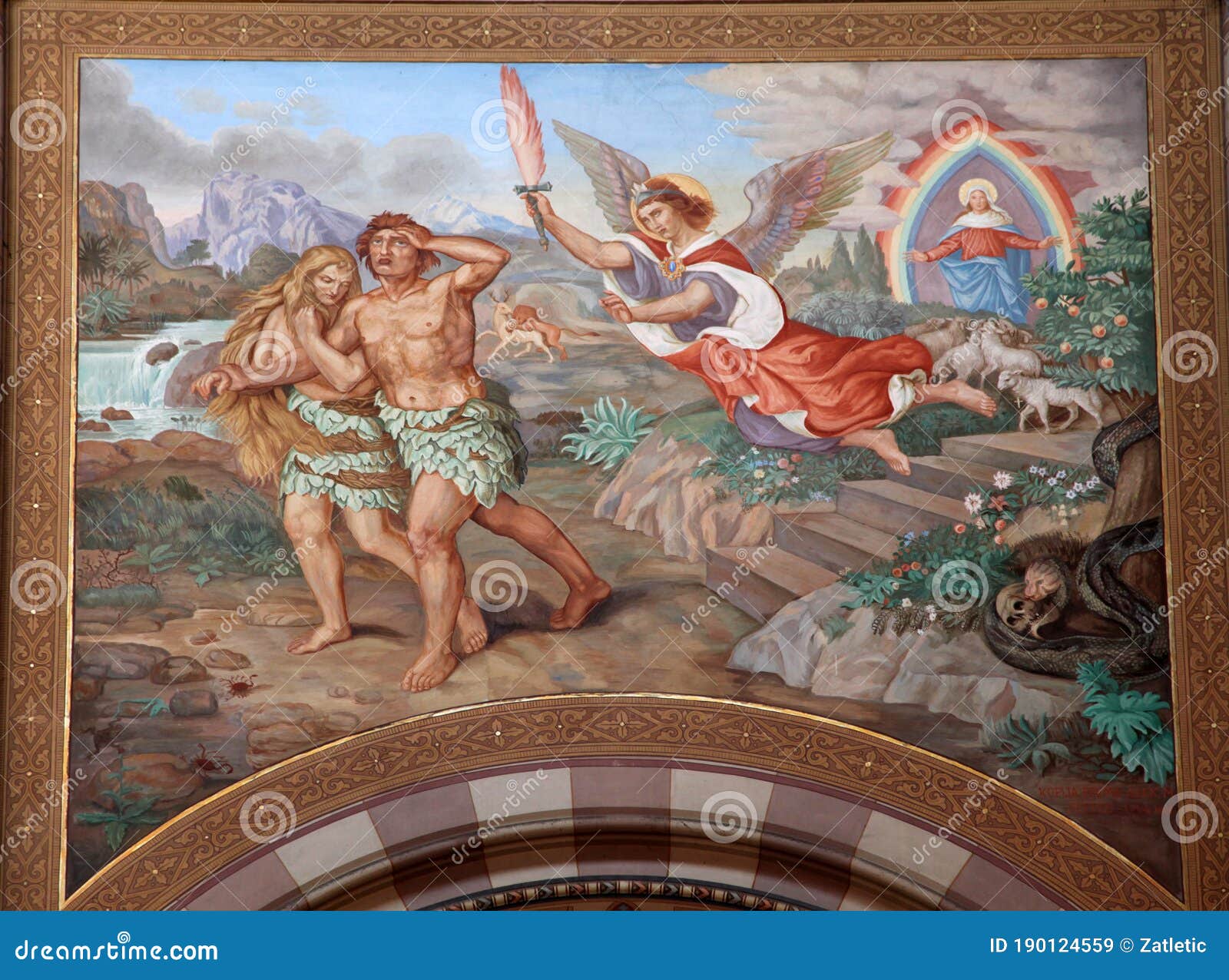 Adam and Eve, the Expulsion from Paradise Editorial Stock Image - Image ... Adam and Eve, the Expulsion from Paradise Editorial Stock Image - Image ...