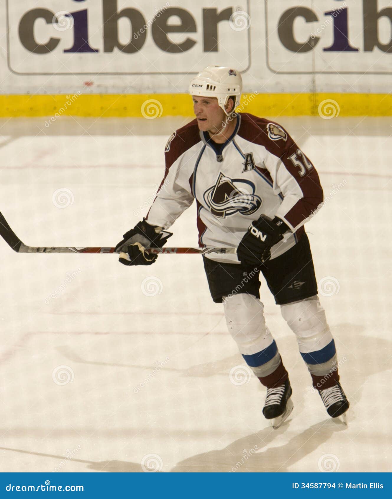Adam Foote De La Avalancha De Colorado Imagen de archivo editorial ...