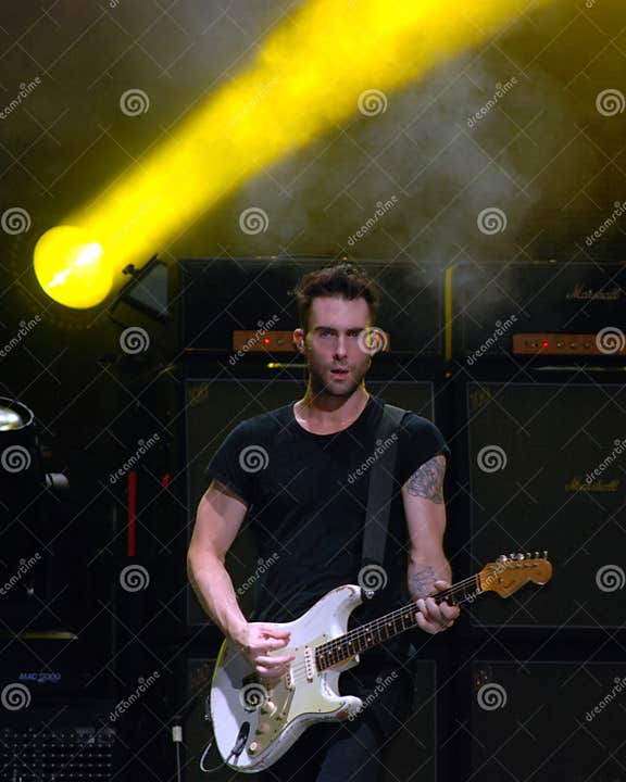 Adam Levin Concert editorial stock photo. Image of guitar - 5904658