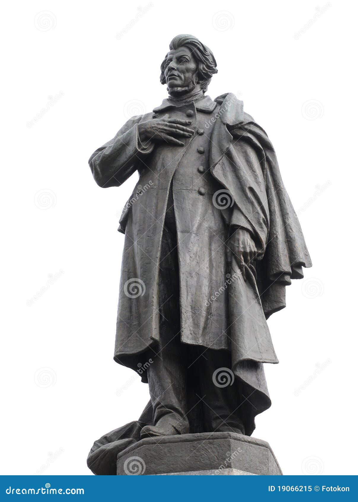 Adam Mickiewicz Statue in Warsaw, Poland Stock Image - Image of writer ...