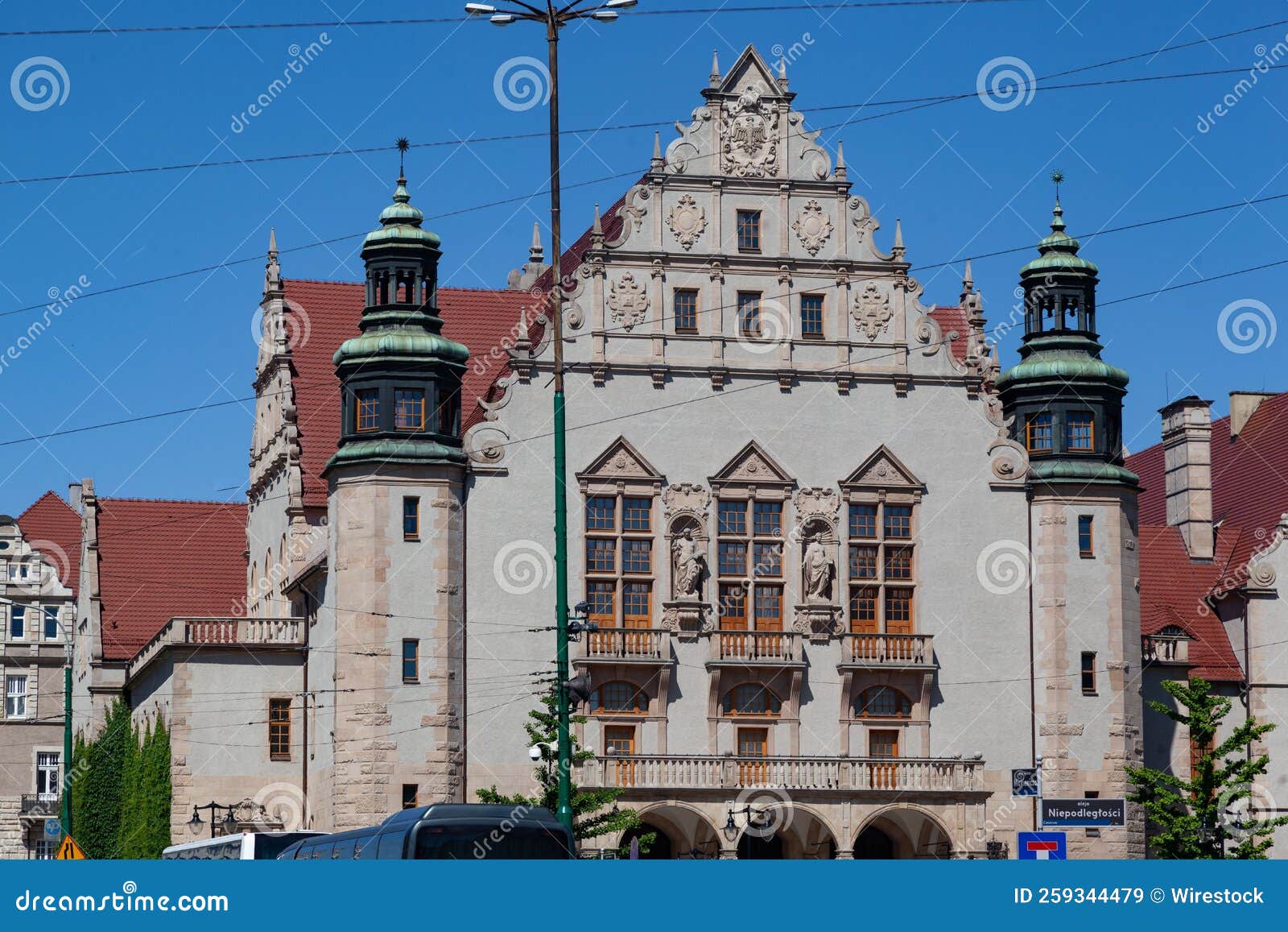 Adam Mickiewicz University Building. Poznan, Poland Stock Image - Image ...