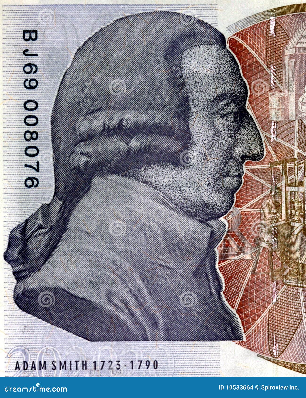Adam Smith editorial stock image. Image of pound, twenty - 10533664