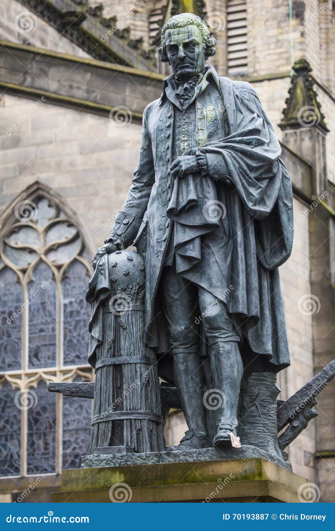 Adam Smith Statue in Edinburgh Stockbild - Bild von statue, adam: 70193887
