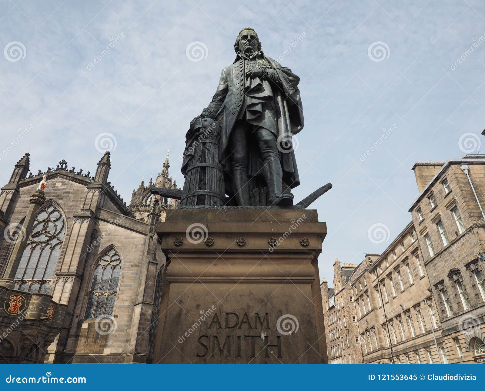 Adam Smith Statue I Edinburg Redaktionell Foto - Bild av kungarike ...