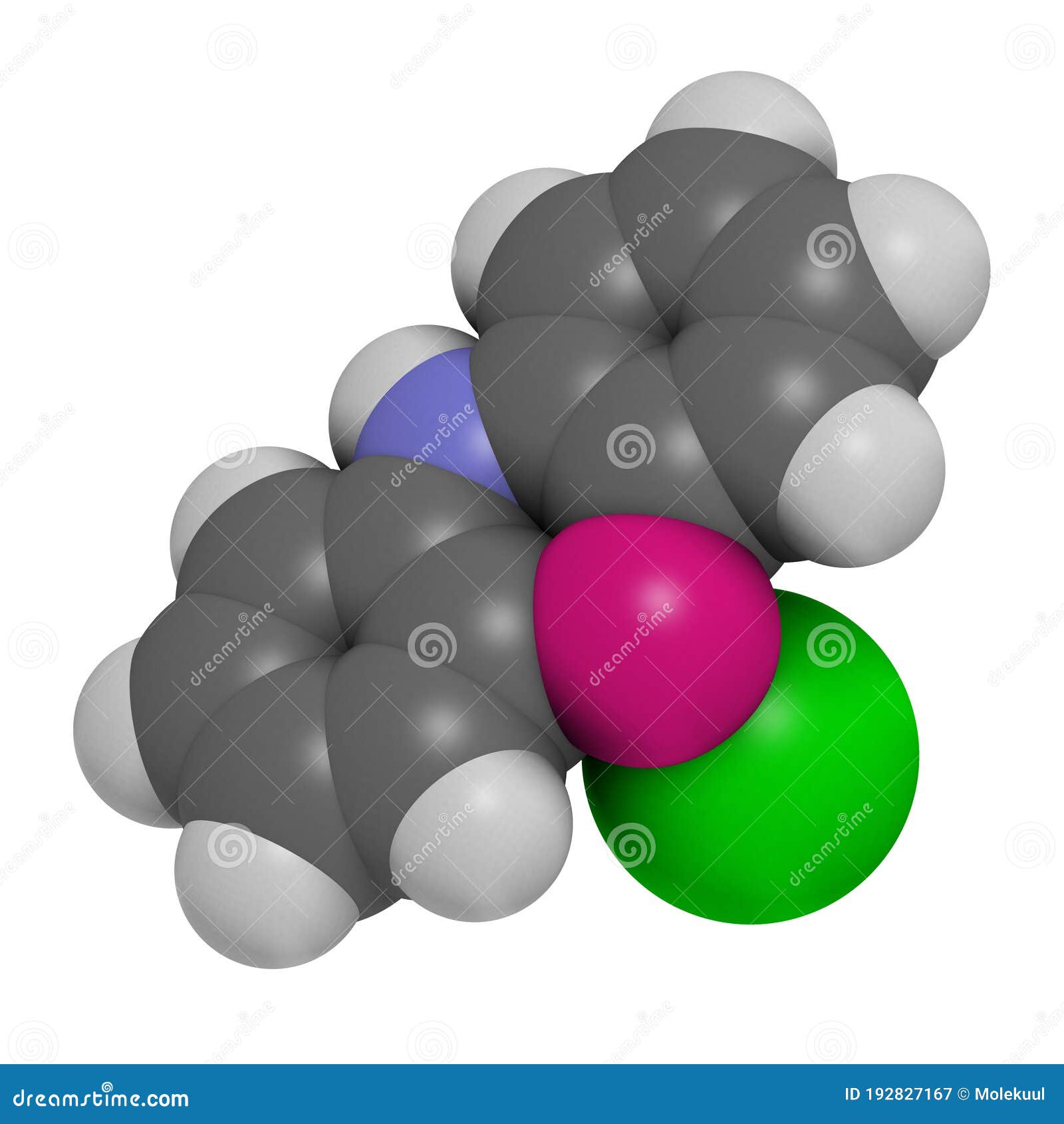 Adamsite or DM Riot Control Agent. 3D Rendering Stock Image ...