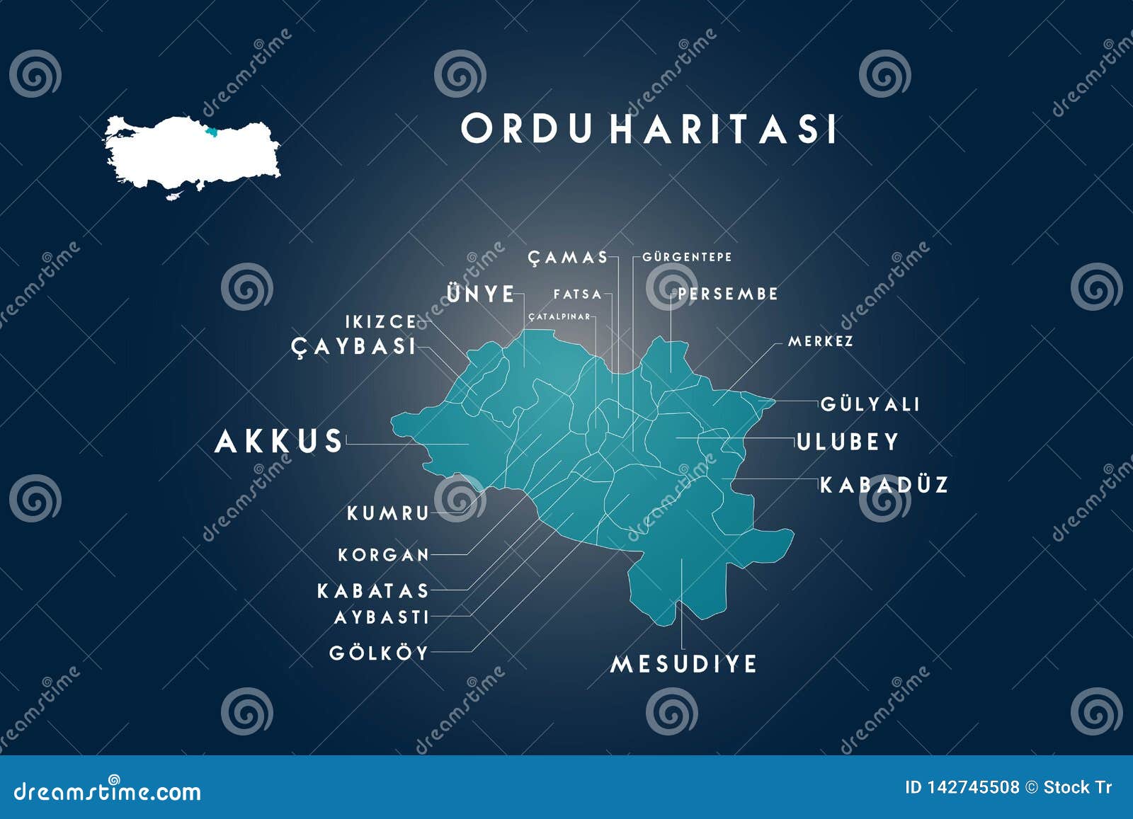 Ordu Districts Akkus, Aybasti, Camas, Catalpinar, Caybasi, Fatsa ...