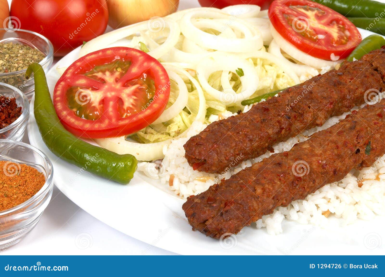 Adana kebap stock photo. Image of recipe, crisp, pepper - 1294726