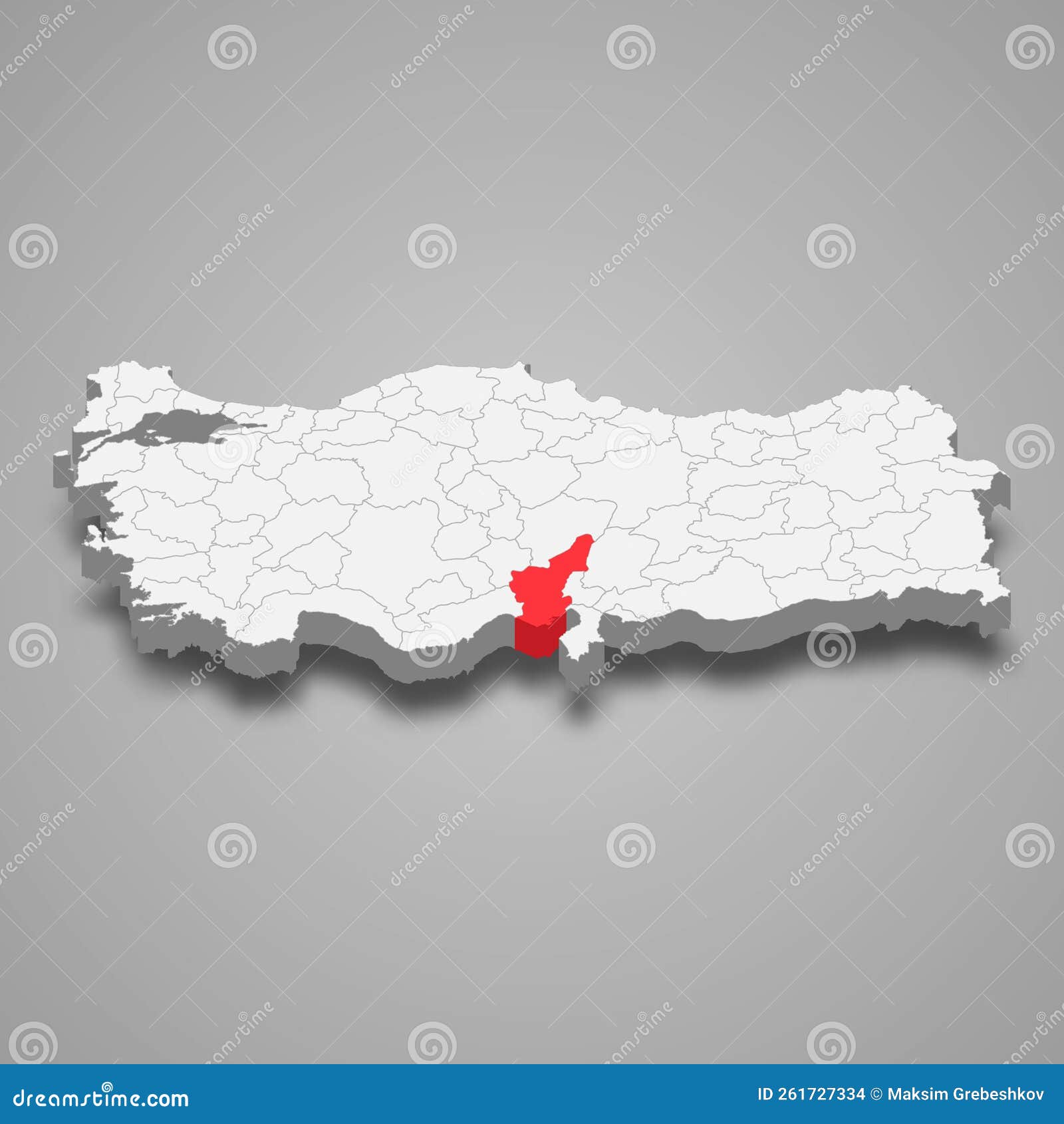 Adana Region Location within Turkey 3d Map Stock Vector - Illustration ... Adana Region Location within Turkey 3d Map Stock Vector - Illustration ...