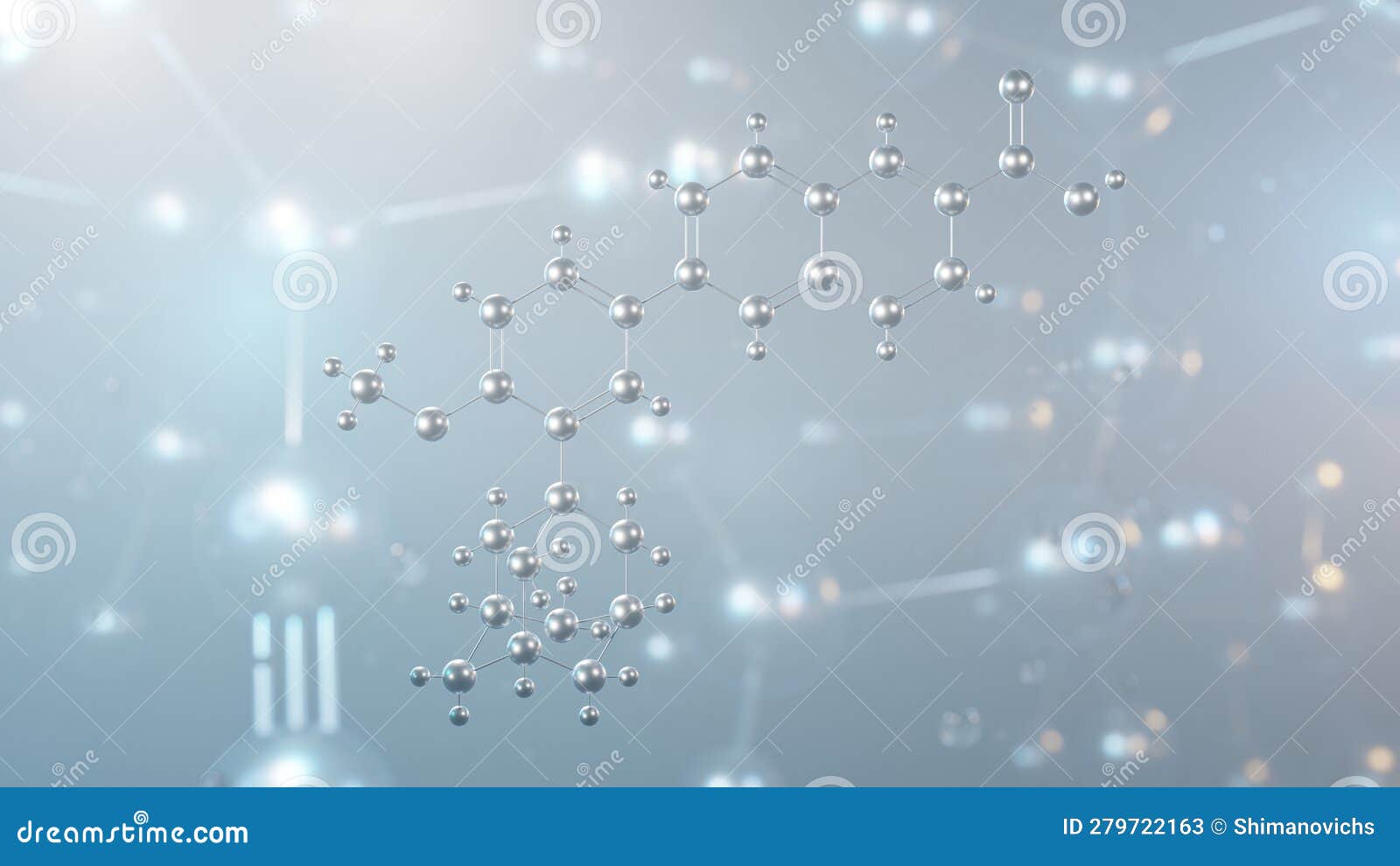 Adapalene Molecular Structure, 3d Model Molecule, Differin, Structural ...