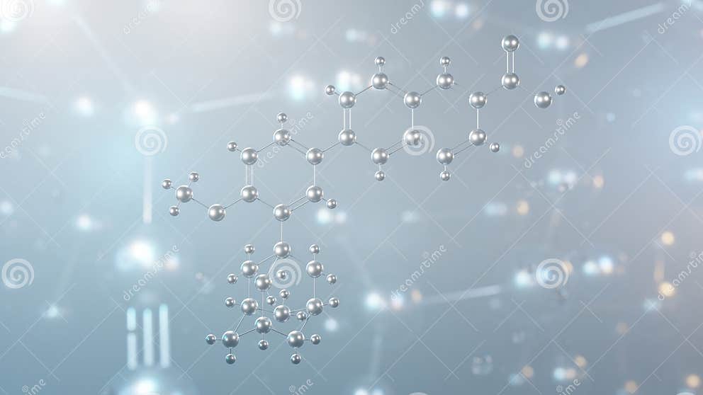 Adapalene Molecular Structure, 3d Model Molecule, Differin, Structural ...