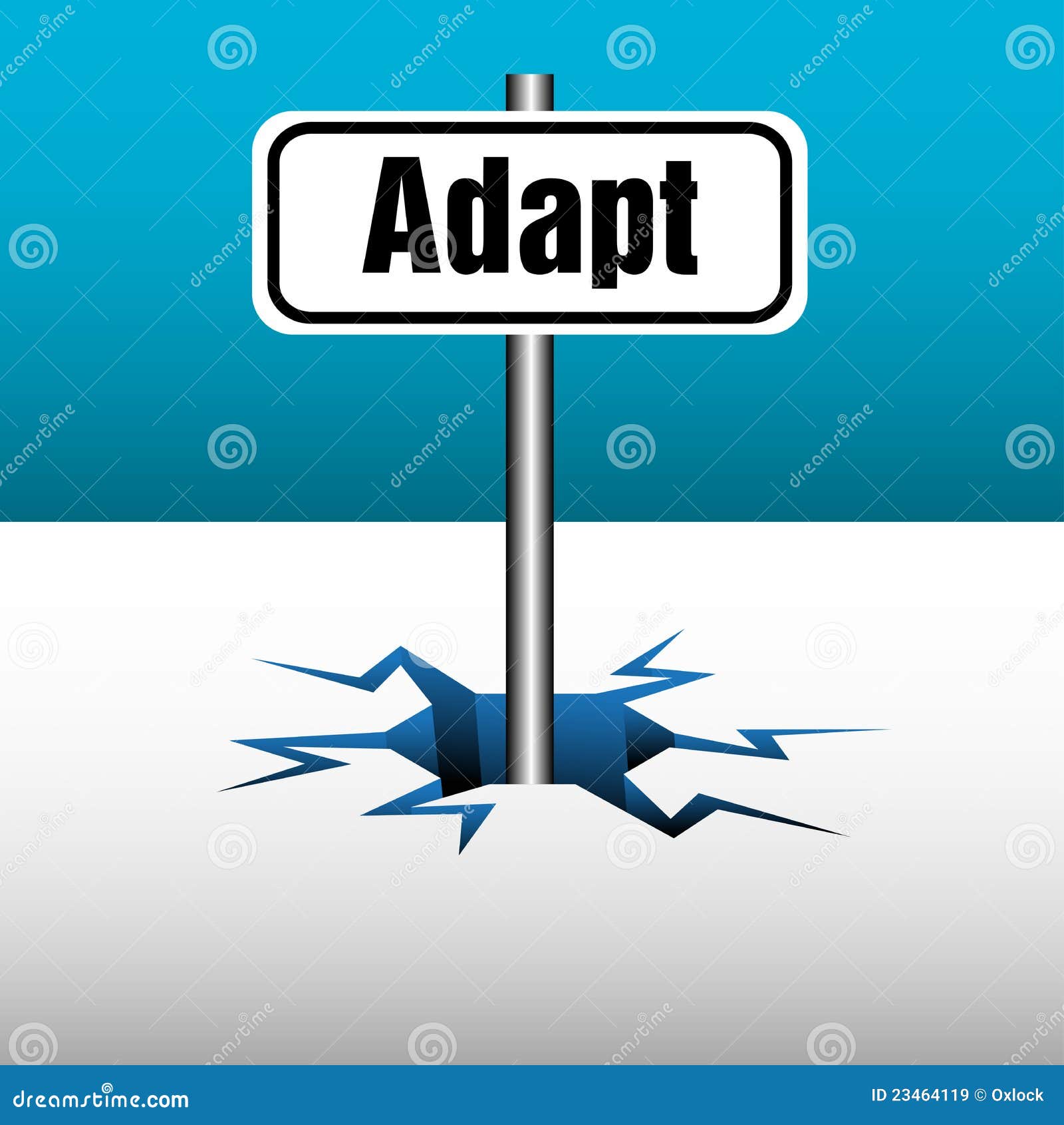 Adapt plate stock vector. Illustration of evolve, artistic - 23464119