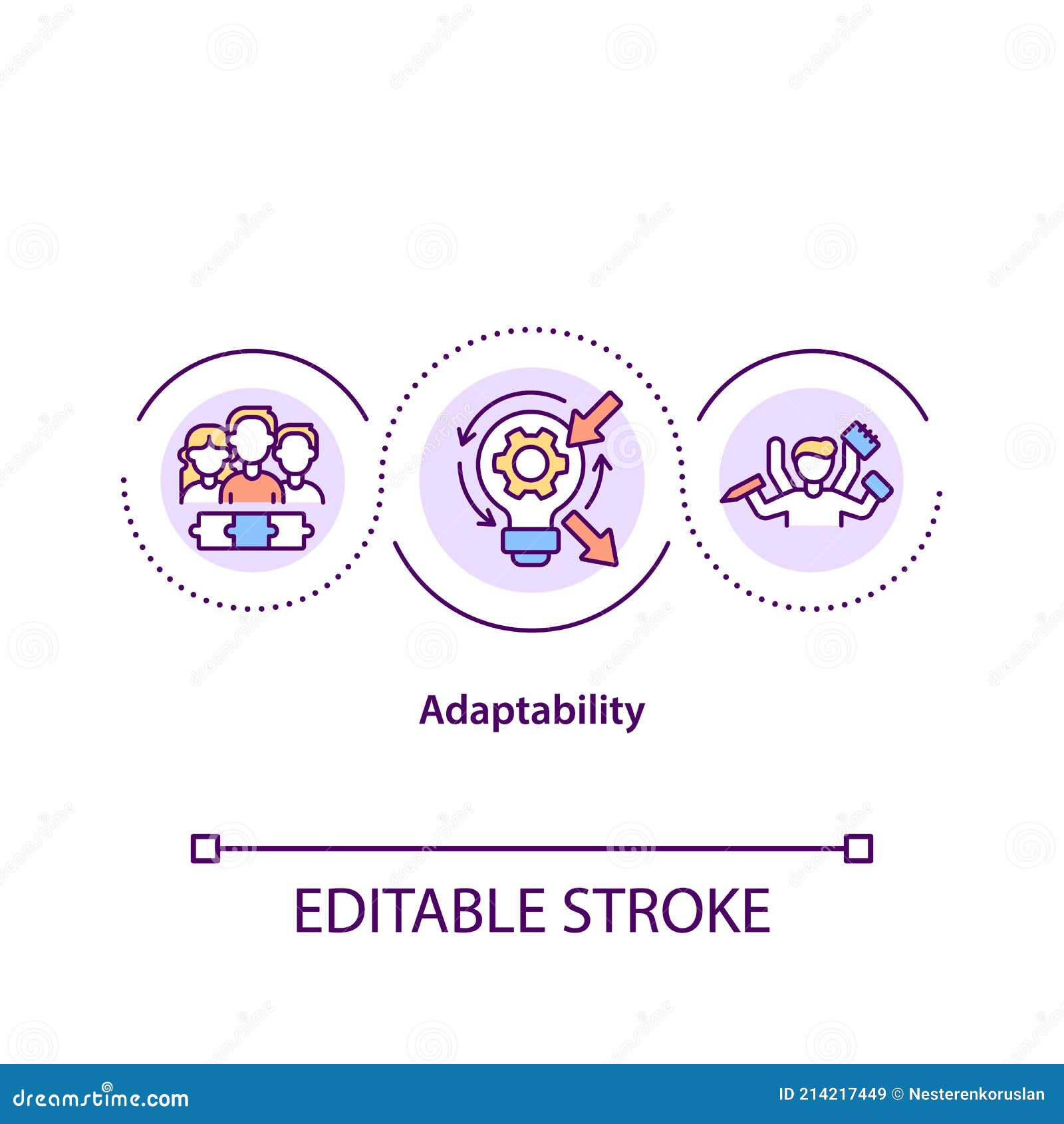 Adaptability Concept Icon Cartoon Vector | CartoonDealer.com #200435245