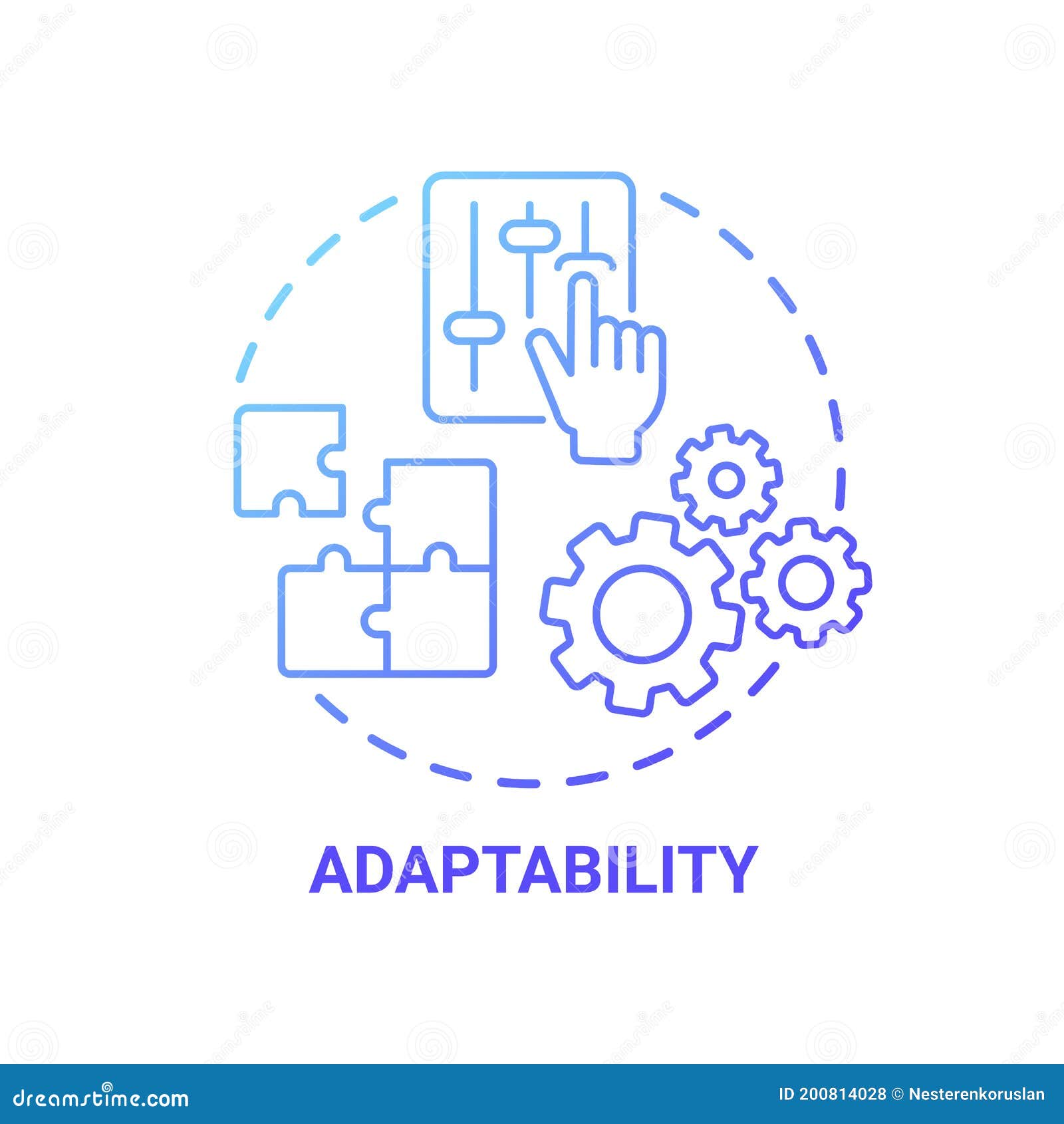 Adaptability Concept Icon Cartoon Vector | CartoonDealer.com #200435245
