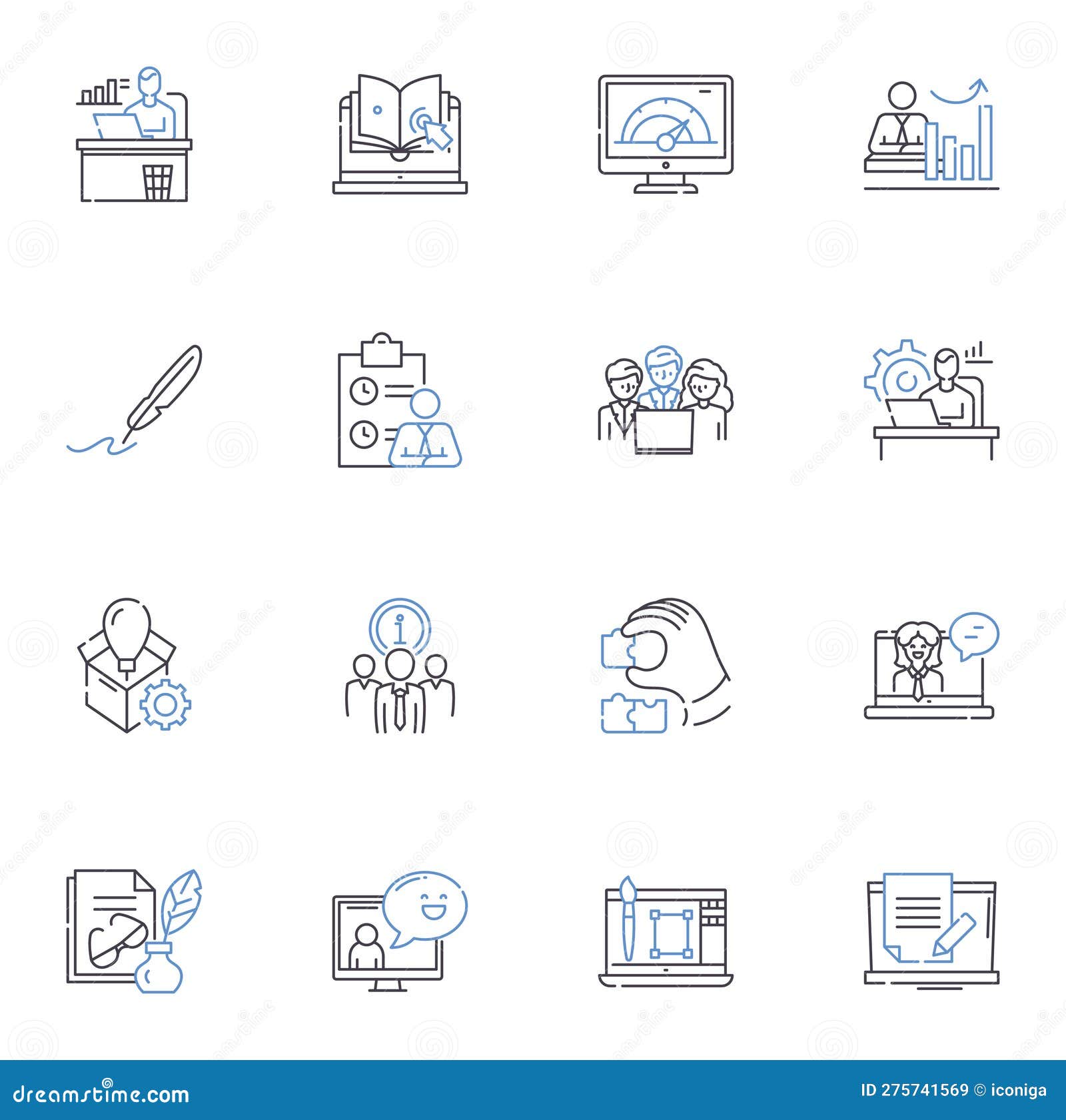 Adaptability and Flexibility Line Icons Collection. Versatility ...