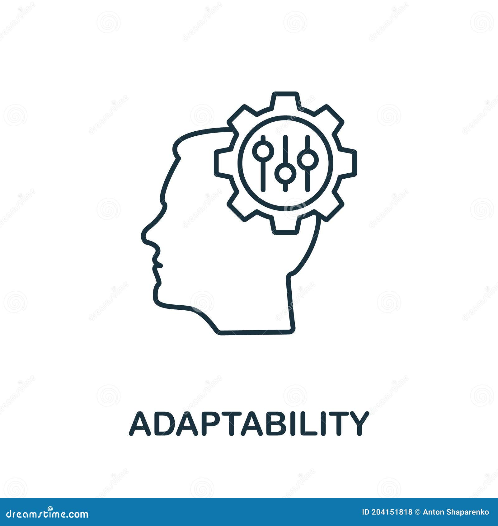 Adaptability Icon. Line Style Element From Life Skills Collection. Thin ... Adaptability Icon. Line Style Element From Life Skills Collection. Thin ...