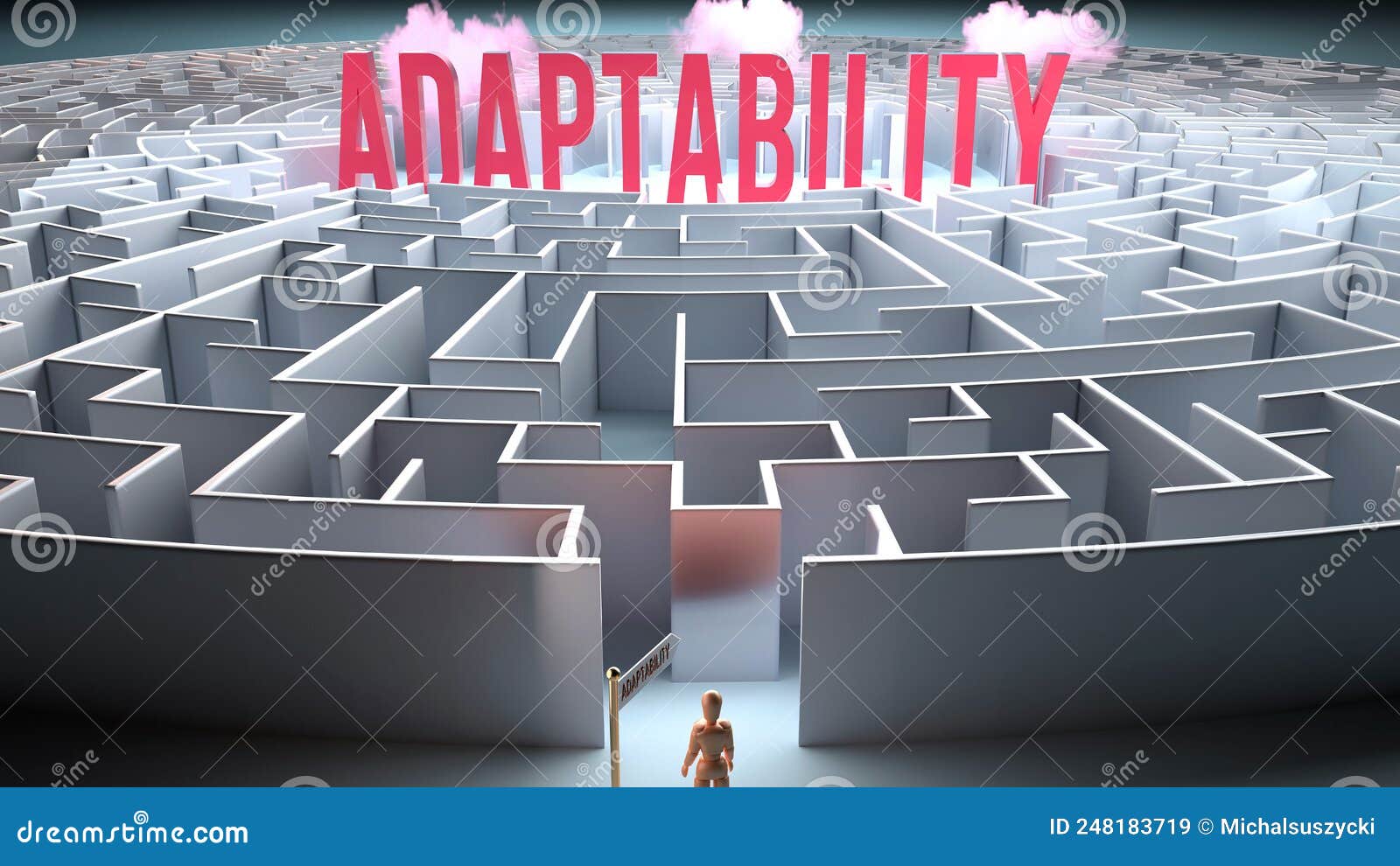 Adaptability and a Complicated Path To it Stock Illustration ...