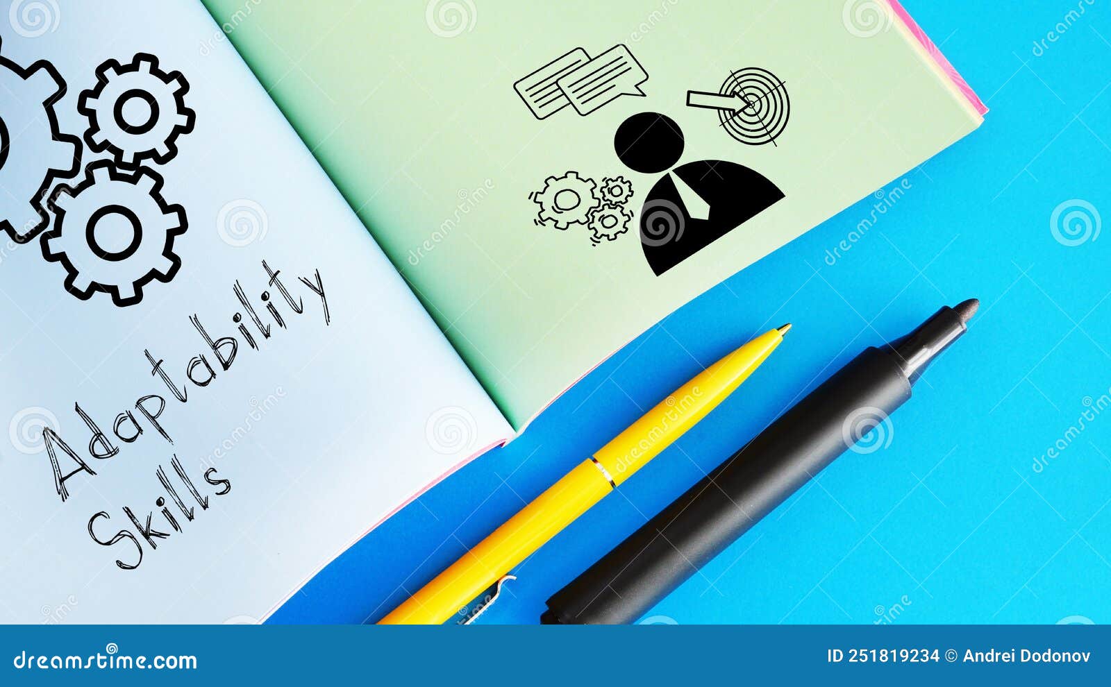 Adaptability Skills Written By Man On The Sheet Royalty-Free Stock ...