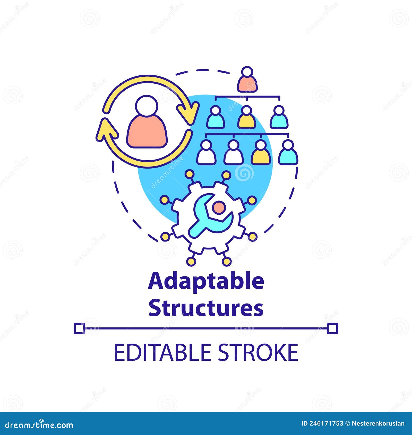 Adaptable Structures Concept Icon Stock Vector - Illustration of ...