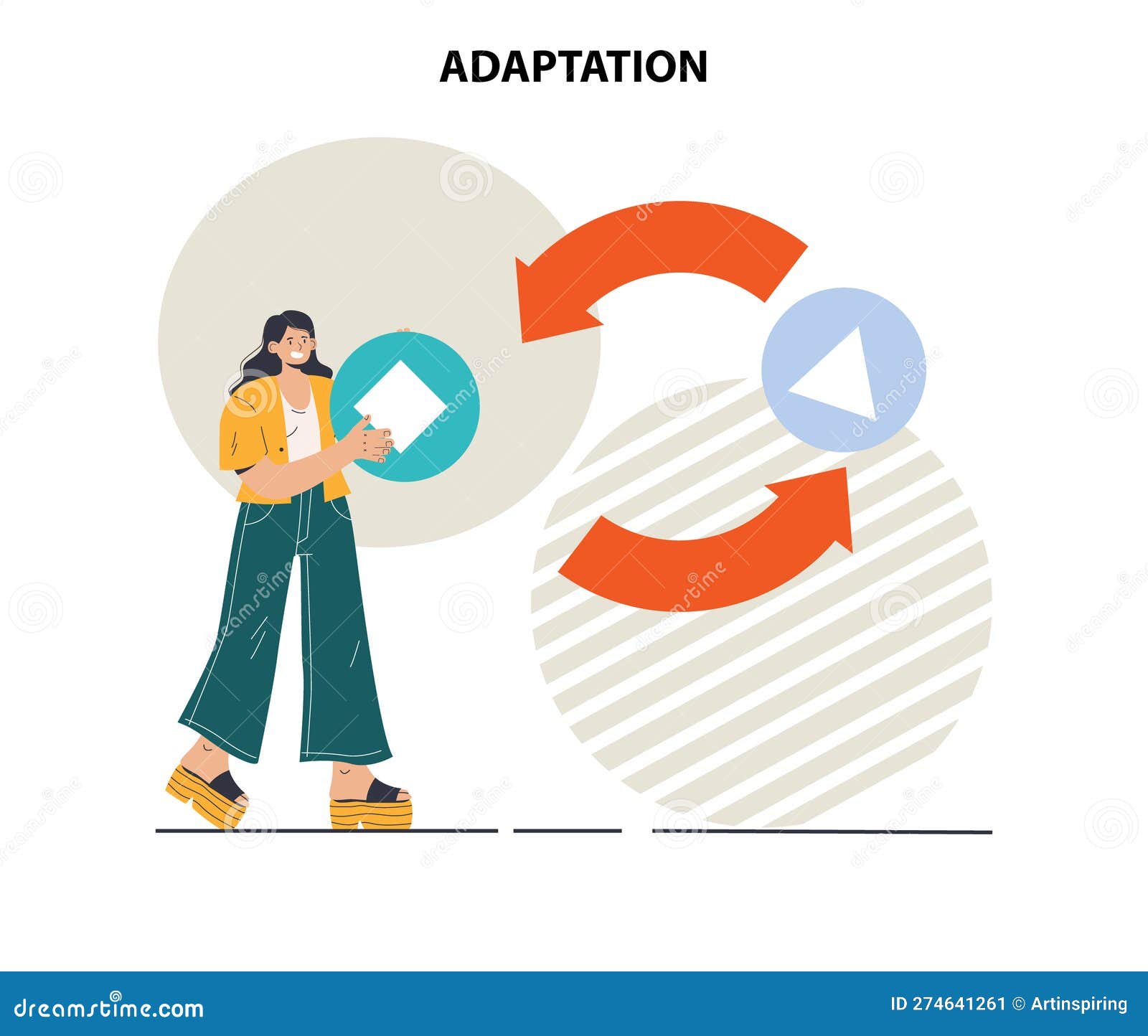 Adaptation Concept. Transformation in Different Situation Stock ...