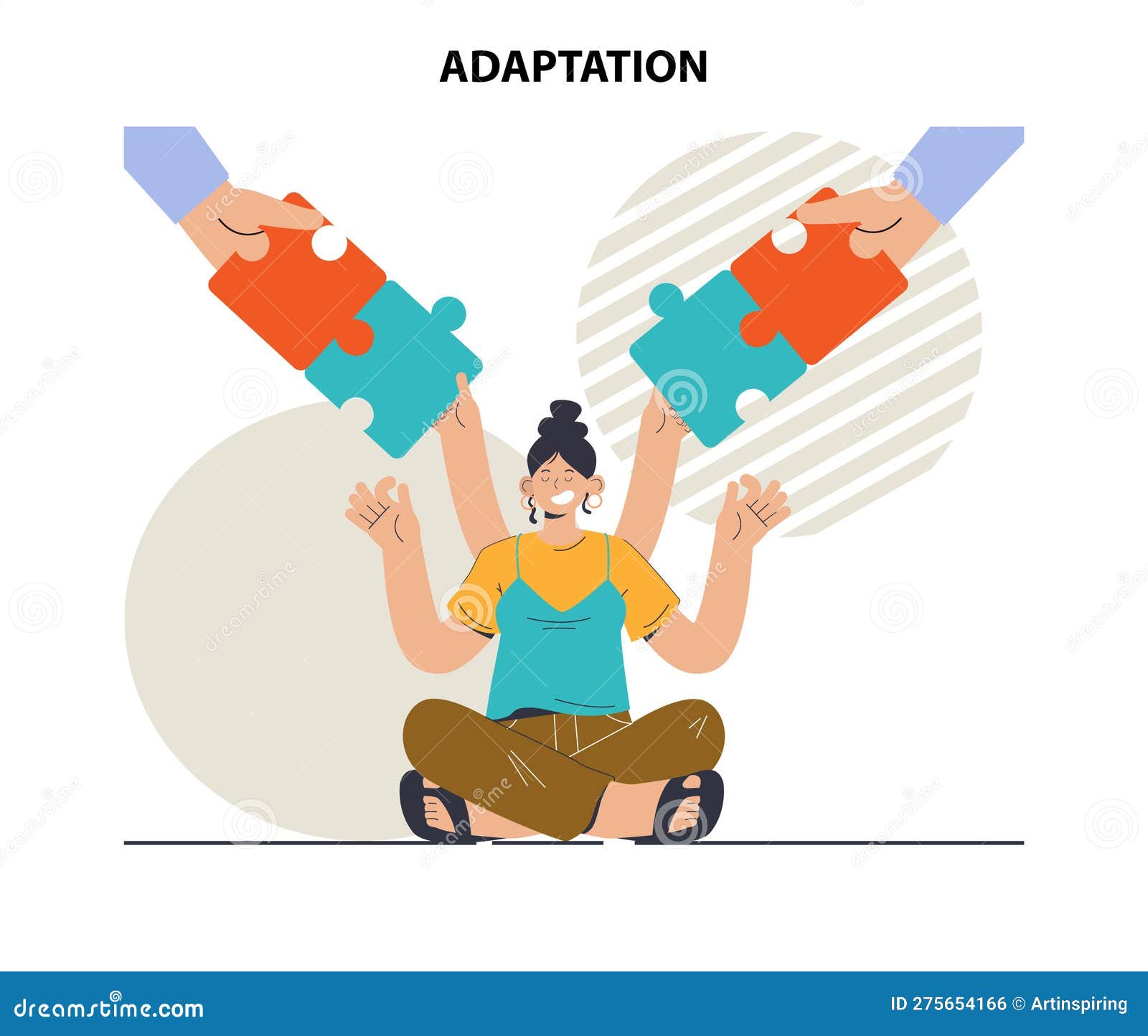 Adaptation Concept. Transformation in Different Situation Stock Vector ...