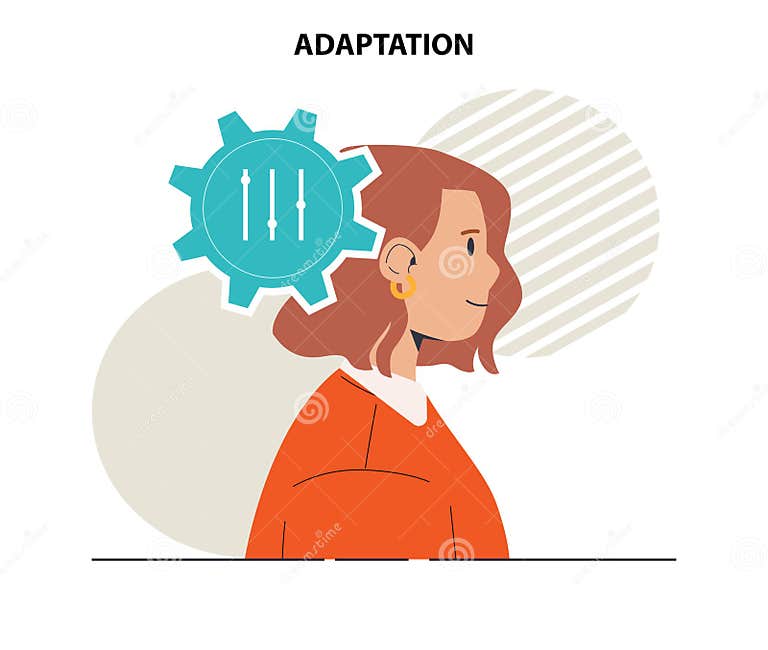 Adaptation Concept. Transformation in Different Situation Stock Vector ...