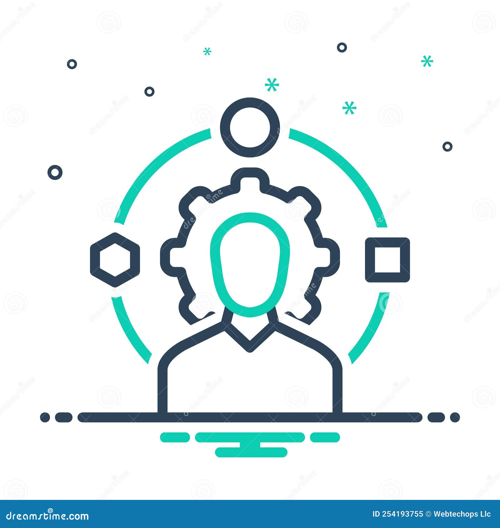 Adaptation Change Icon Color Outline Vector | CartoonDealer.com #234052365