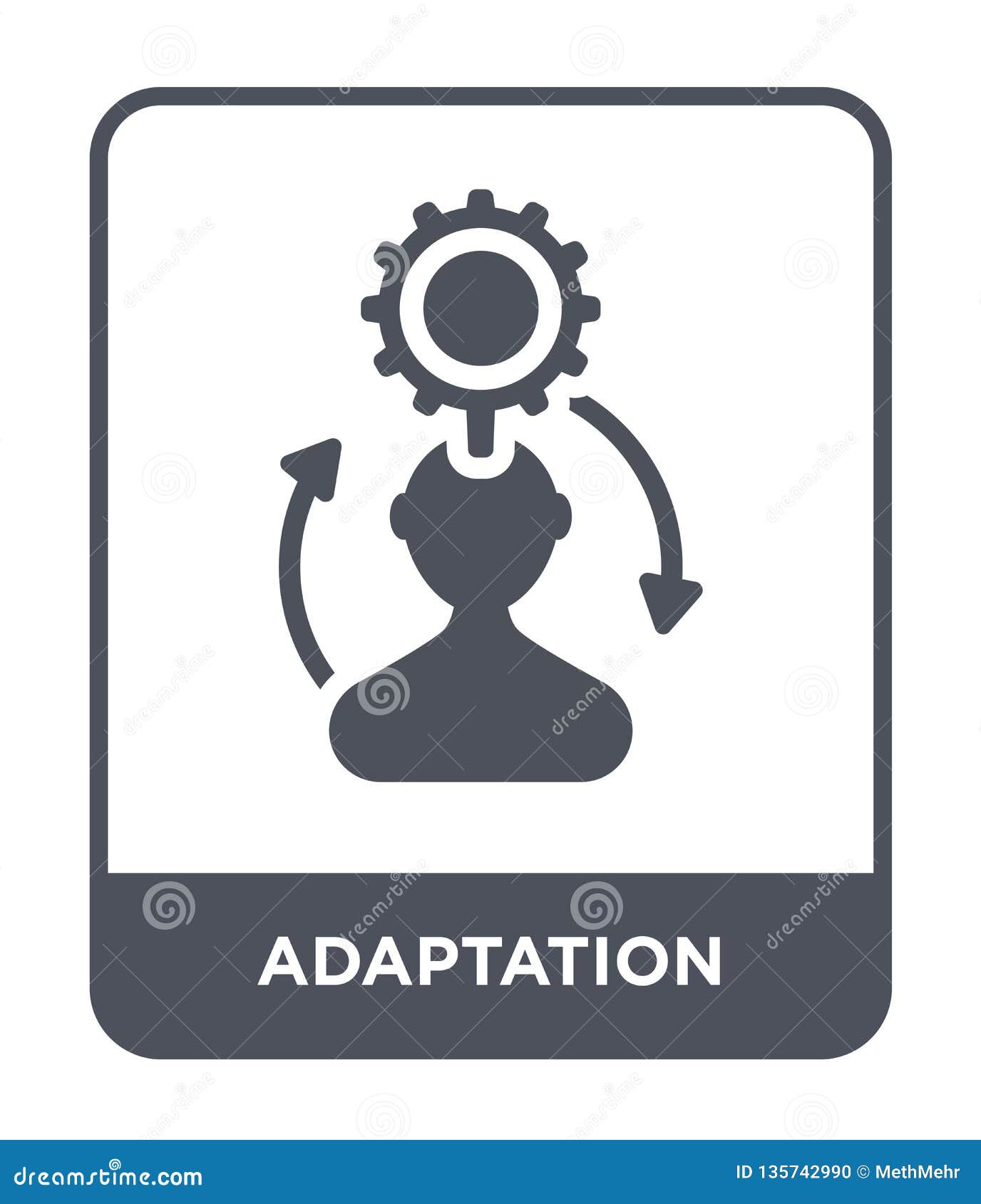 Adaptation Icon in Trendy Design Style. Adaptation Icon Isolated on ... Adaptation Icon in Trendy Design Style. Adaptation Icon Isolated on ...