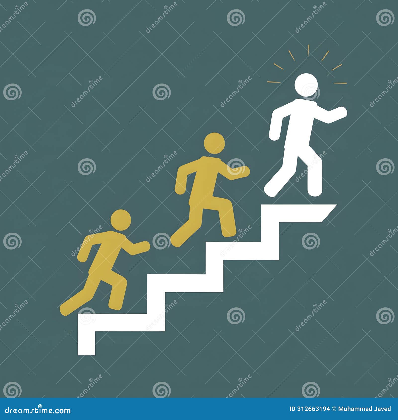 Adaptation Progression Person Moves Forward, Evolving with Change and ...