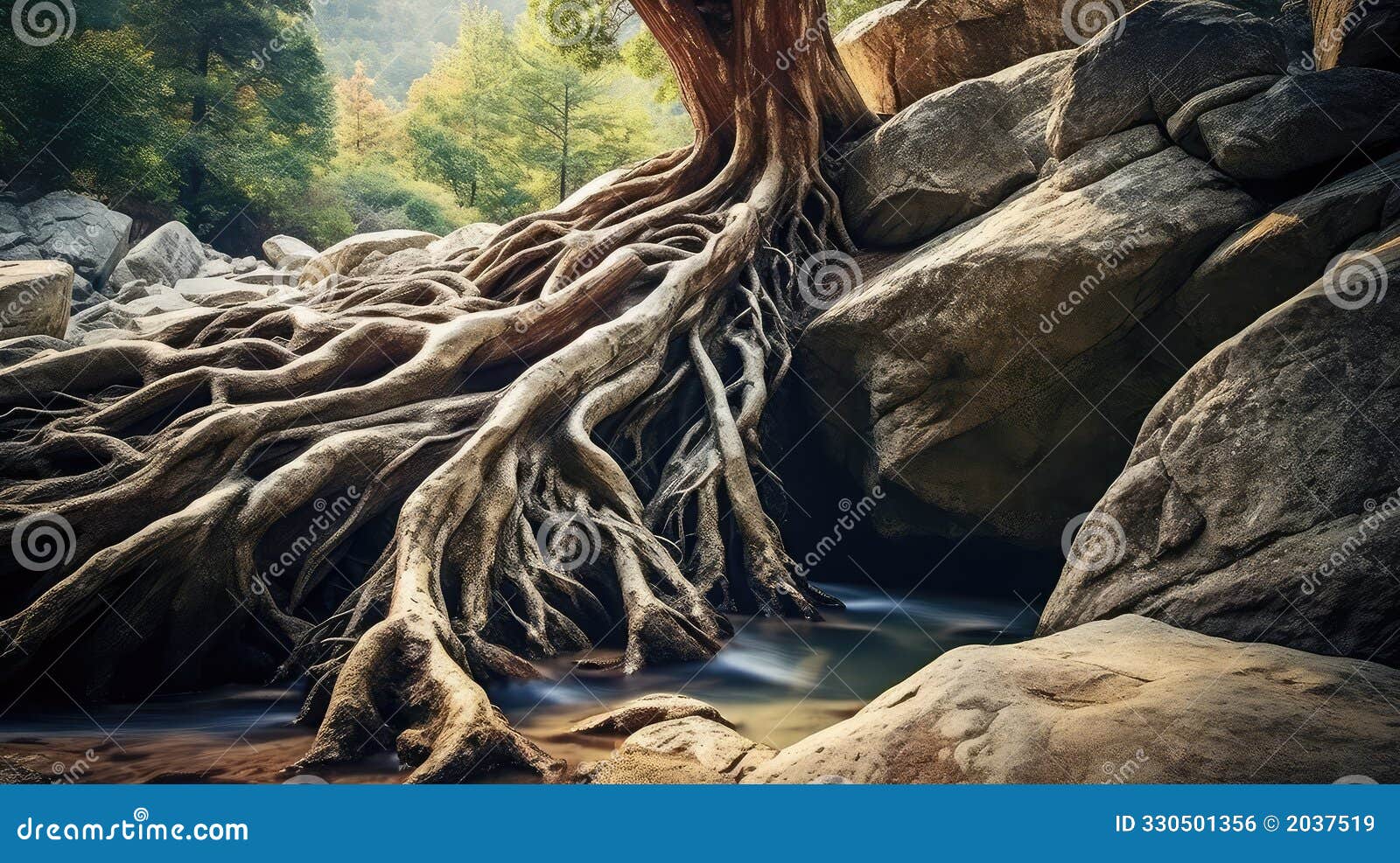 Adaptation Root of the Tree Stock Illustration - Illustration of ...