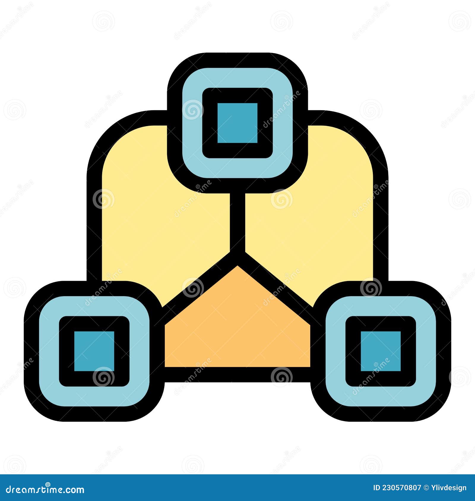 Adaptation System Icon Color Outline Vector Stock Vector - Illustration ...