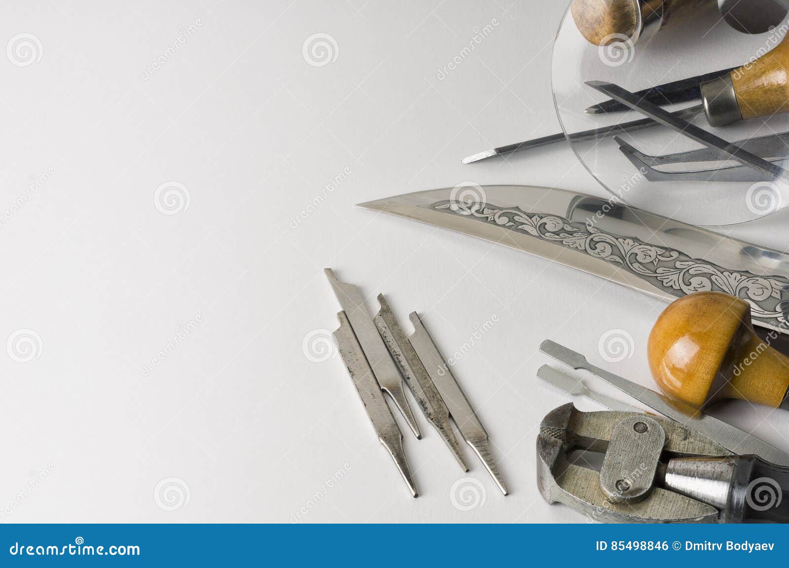 Adaptations for Manual Metal Engraving. Stock Photo - Image of chisel ...