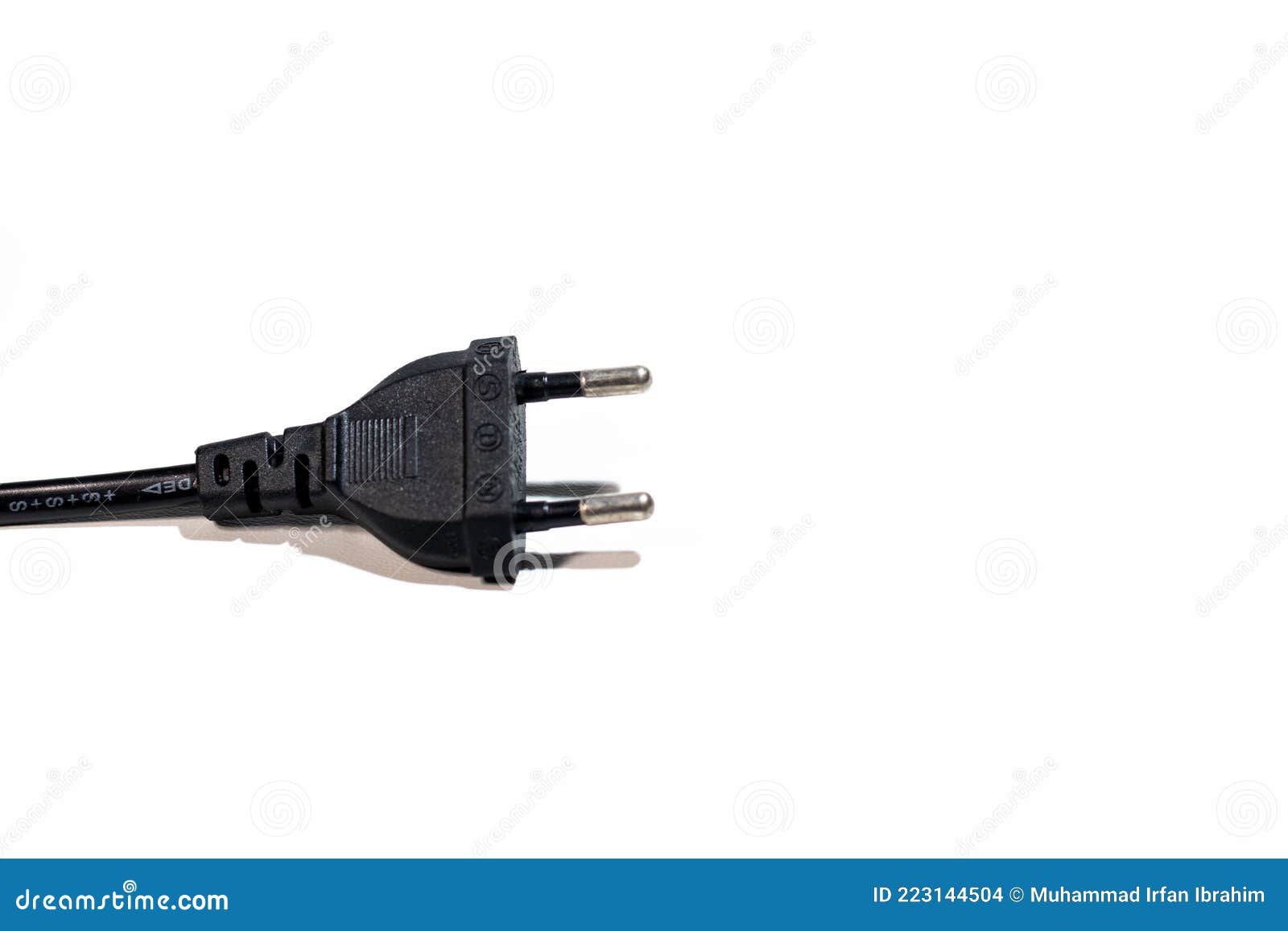 Adapter Cable Plug with Two Holes Stock Photo - Image of technology ...