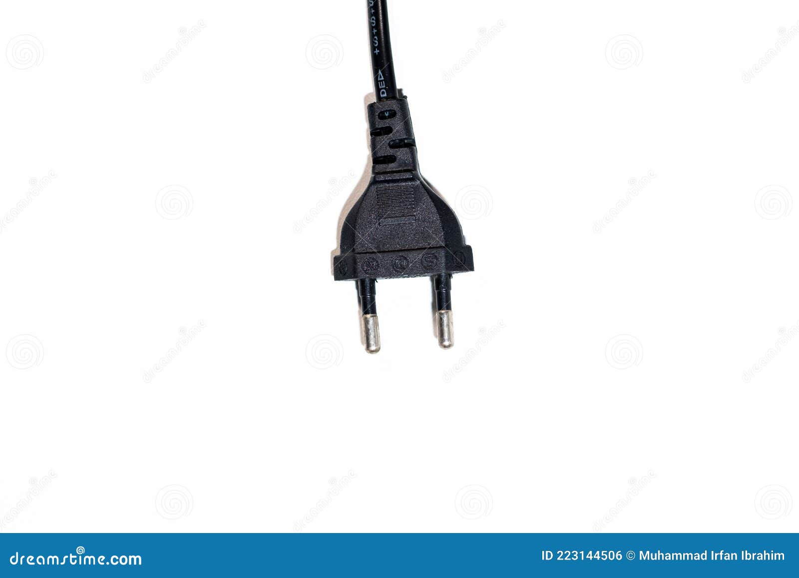 Adapter Cable Plug with Two Holes Stock Photo - Image of connect, phone ...