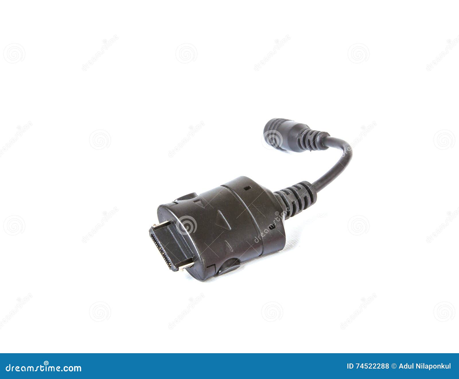 Adapter with Connection. stock photo. Image of plug, cord - 74522288