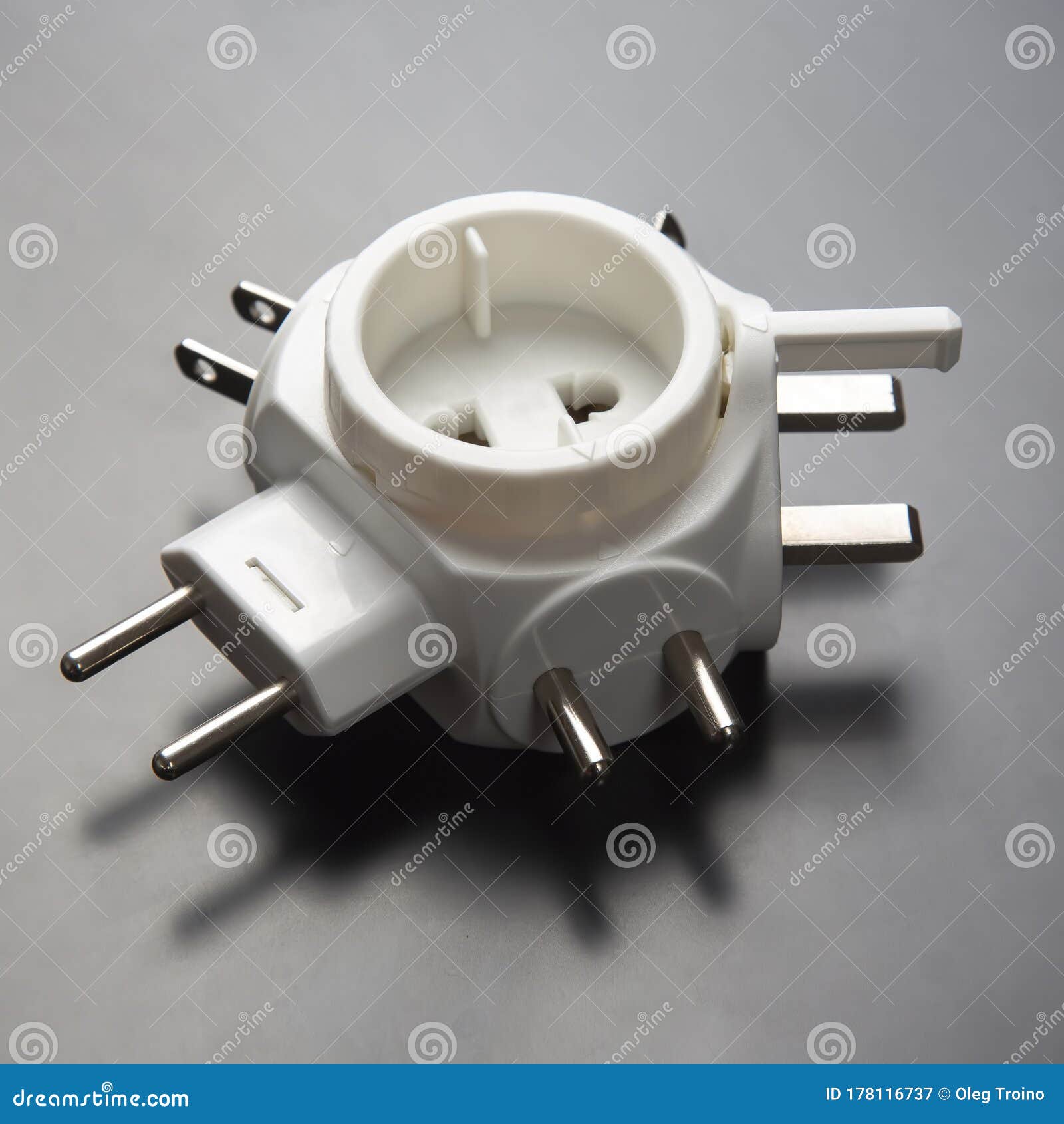 Adapter for Different Electrical Plugs Stock Image - Image of socket ...