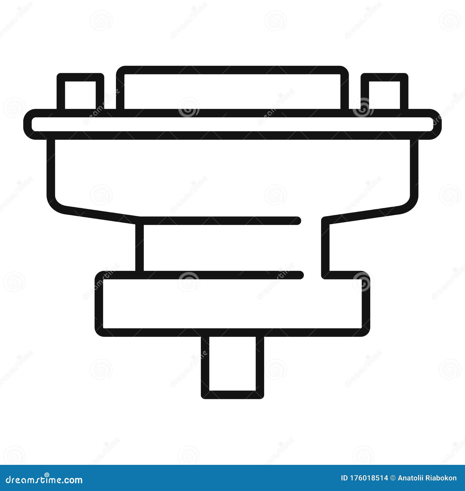 Adapter Icon, Outline Style Stock Vector - Illustration of charger ...