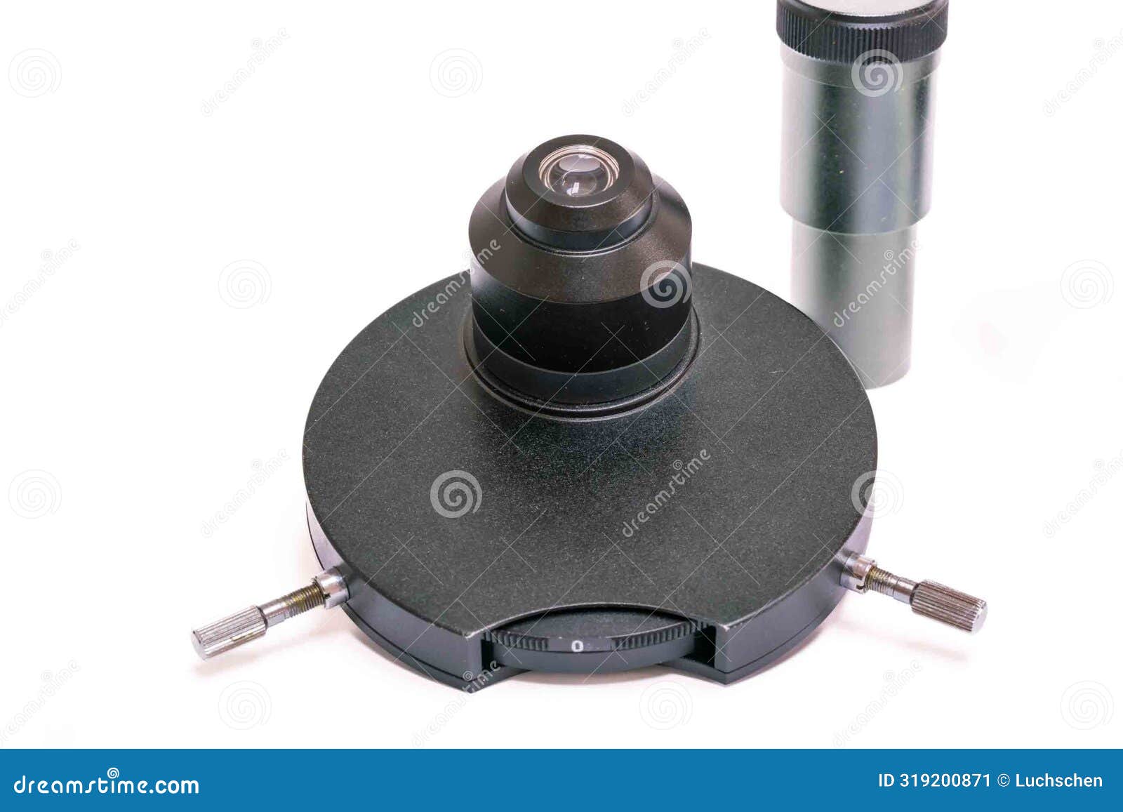 Adapter for Polarizing Light of Optical Microscope Stock Image - Image ...