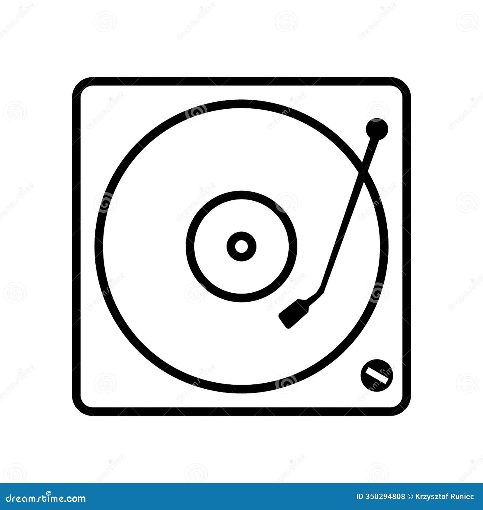 Adapter, Turntable, Vinyl Record - Vector Icon Stock Illustration ...