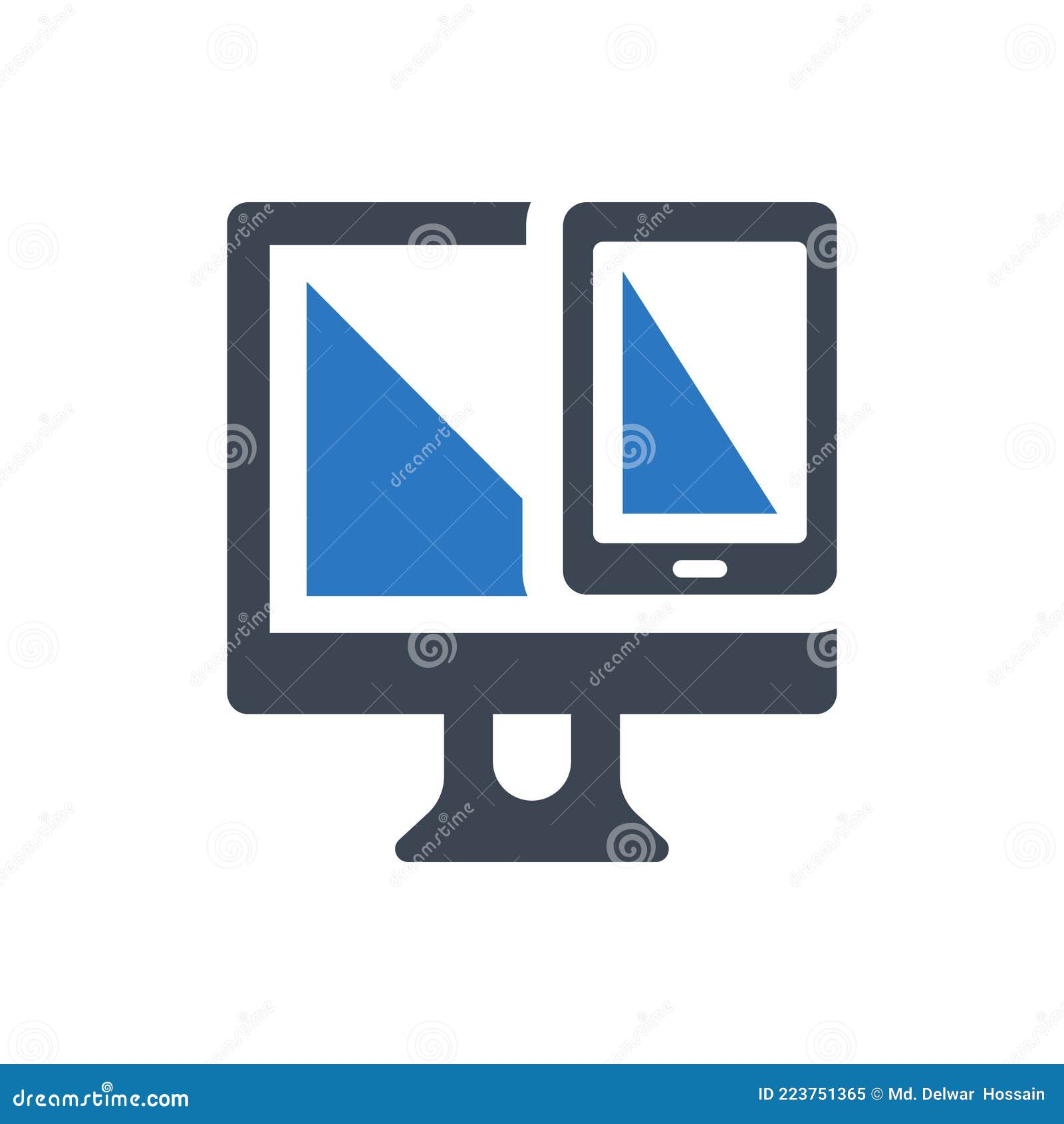 Adaptive icon stock vector. Illustration of icon, development - 223751365