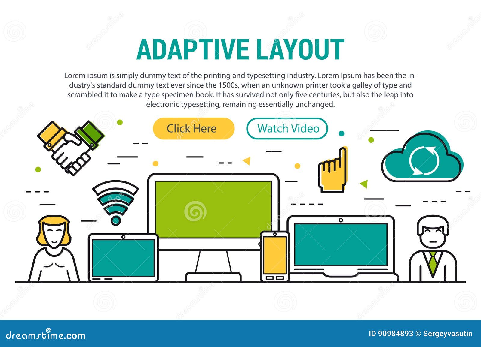 Adaptive Layout Transparent Icon. Adaptive Layout Symbol Design Vector ...