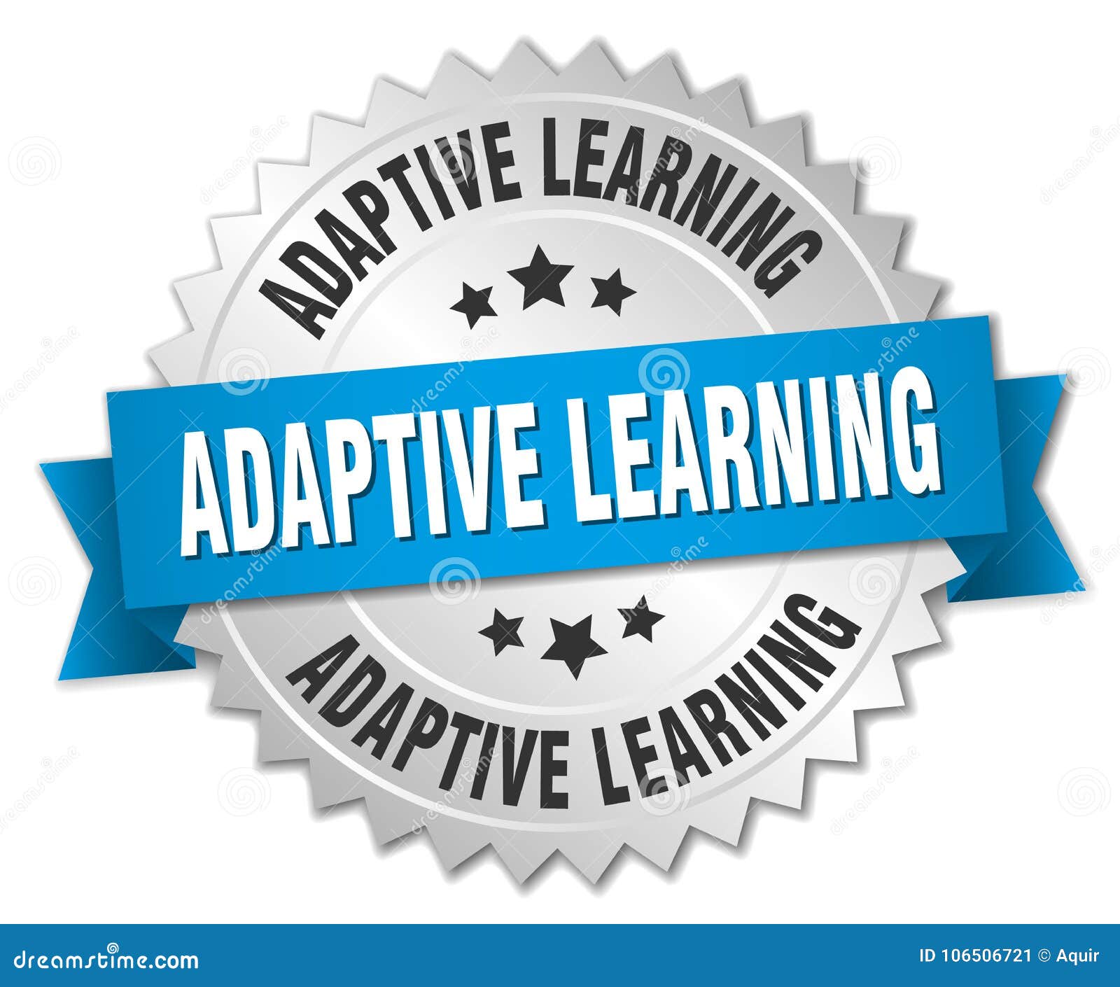 Adaptive Learning Banner Template. Adaptive Learning Ribbon Label ...