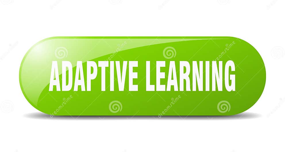 Adaptive Learning Button. Adaptive Learning Sign. Key. Push Button ...
